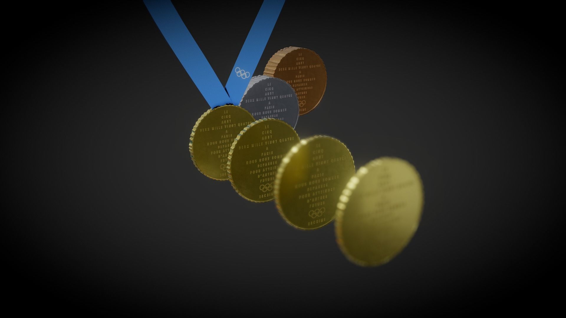 Philippe Starcks Paris Olympics Medals Concept 3D model | CGTrader