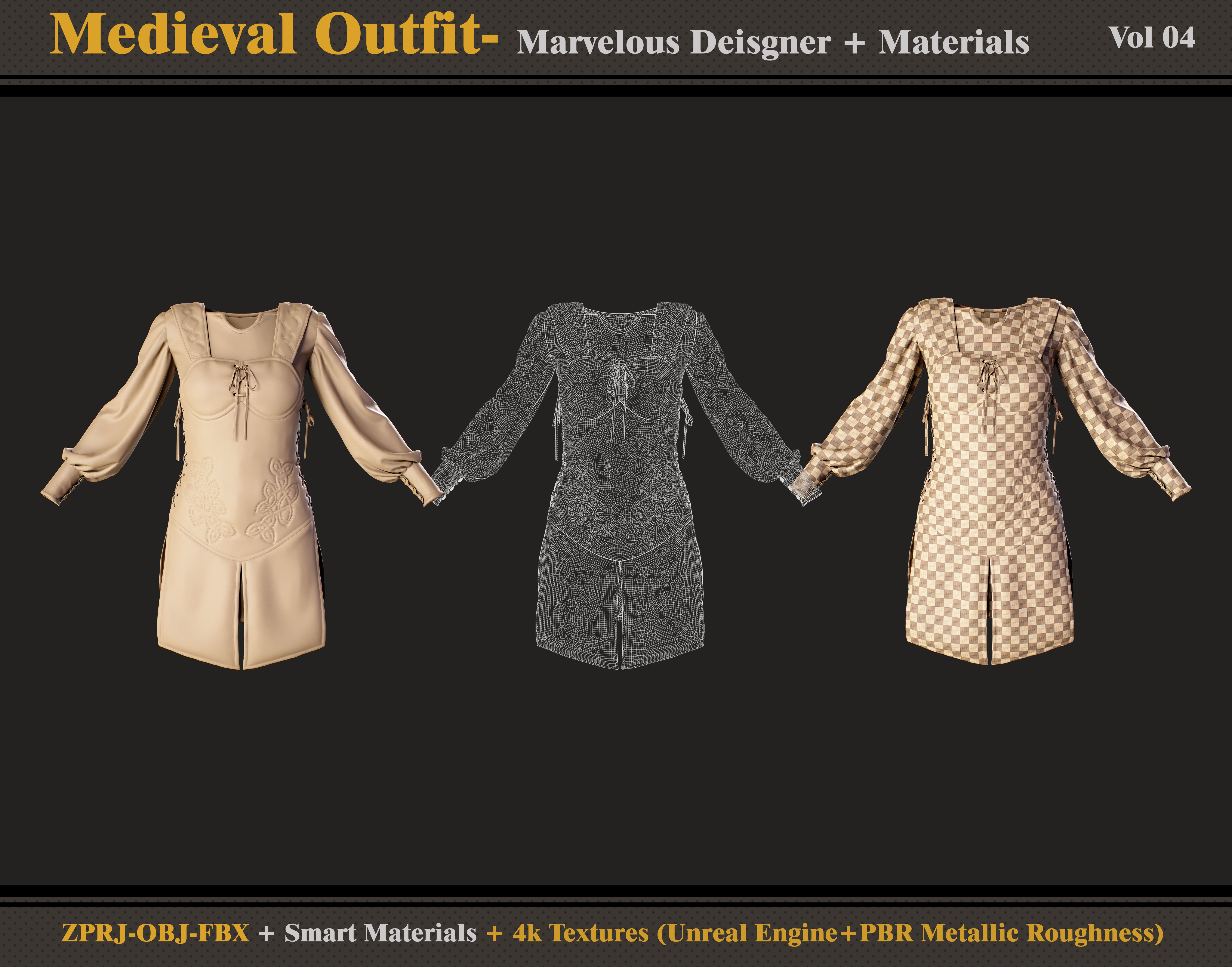 Medieval Outfit-Models-Materials 3D model | CGTrader