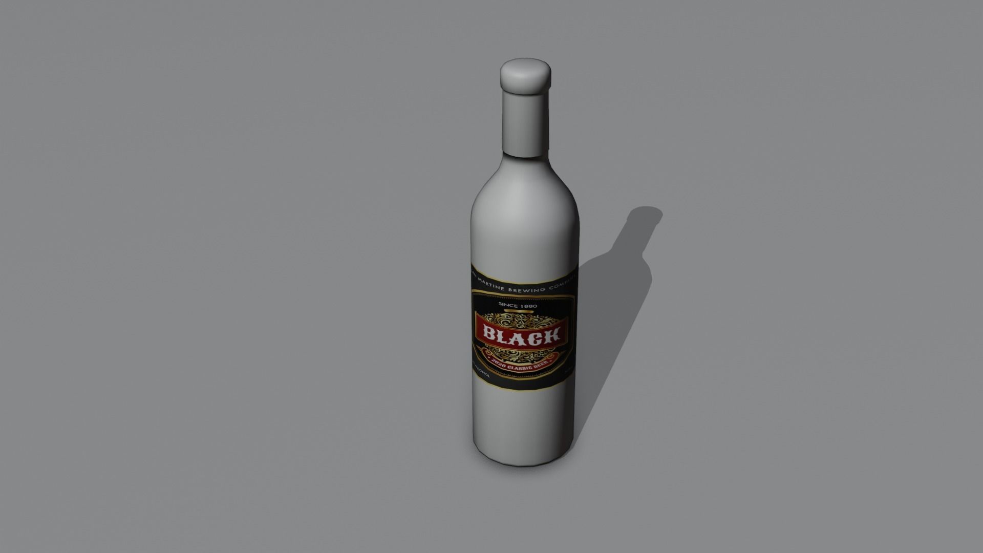 Beer bottle free 3D model | CGTrader