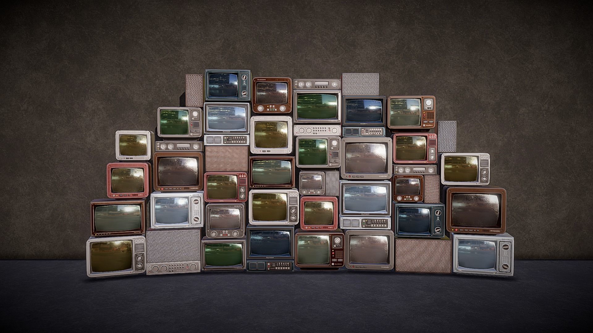 3D model Retro TV VR / AR / low-poly | CGTrader