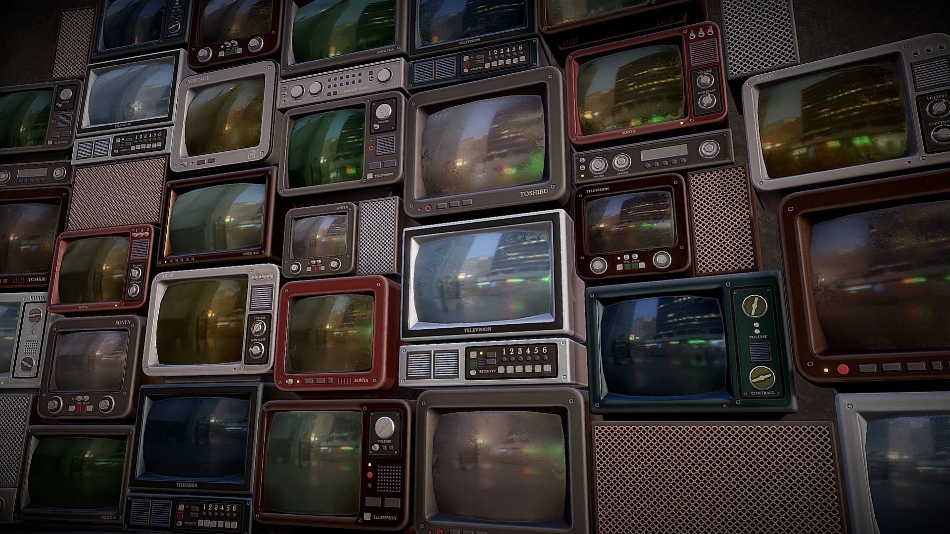 3D model Retro TV VR / AR / low-poly | CGTrader