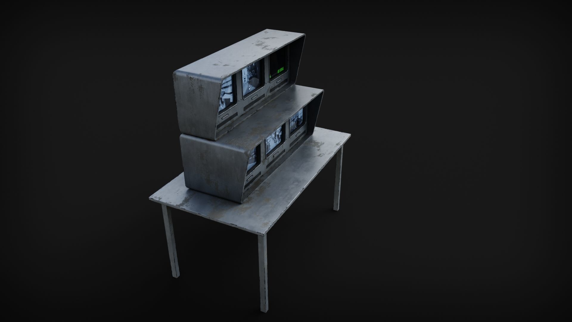 3D model Security Monitors CCTV VR / AR / low-poly | CGTrader