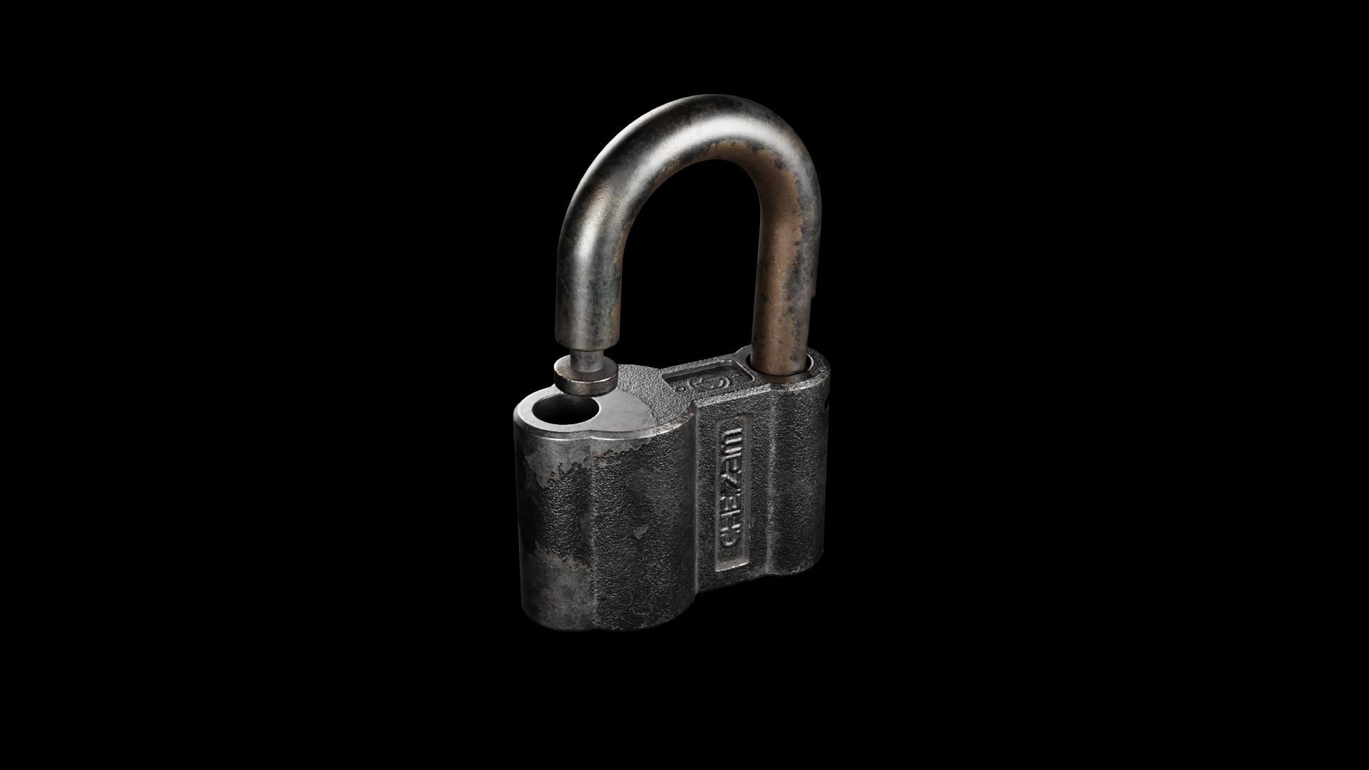 3D model Old Padlock VR / AR / low-poly | CGTrader