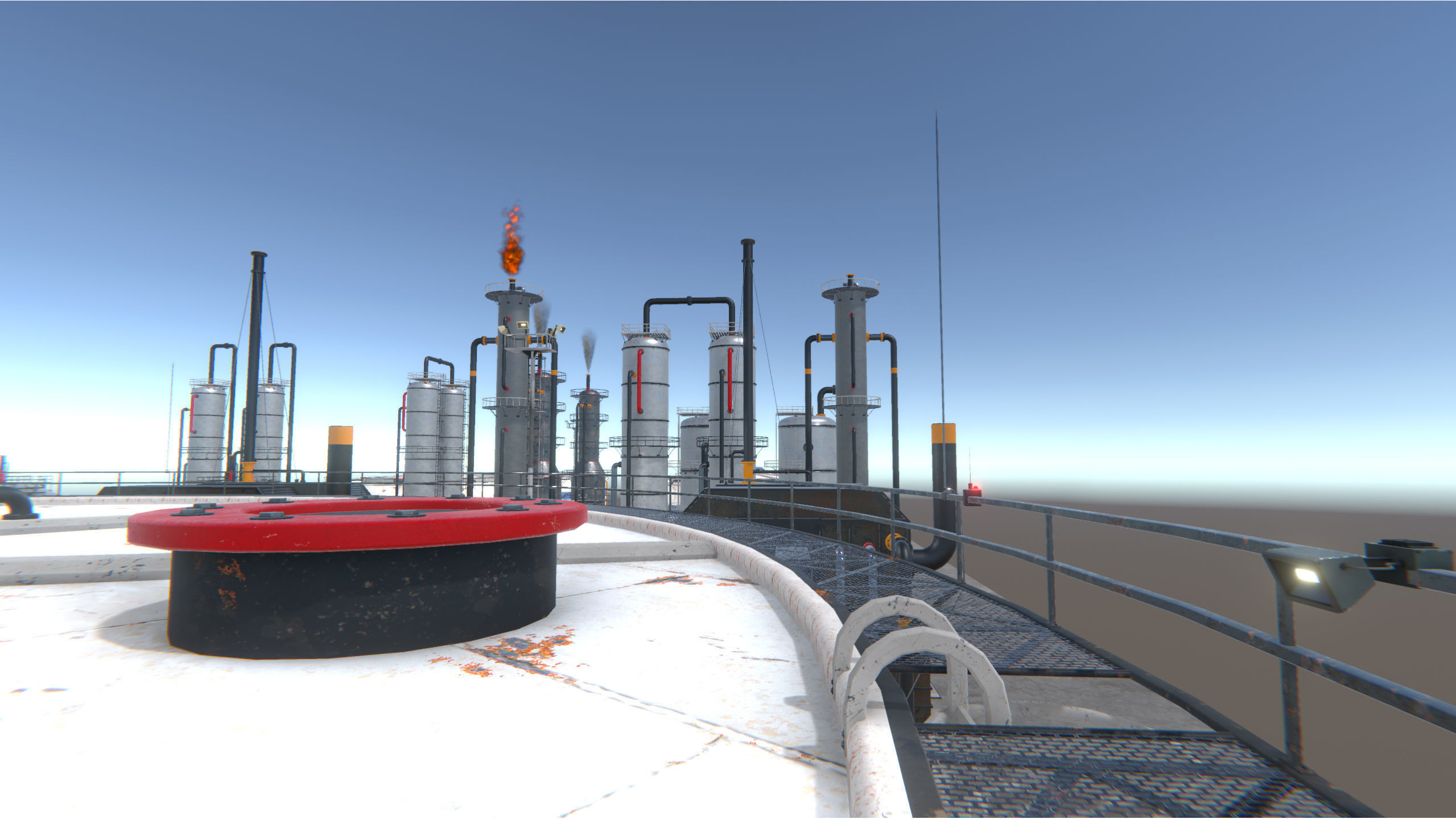 3D model Modular Oil Refinery pack VR / AR / low-poly | CGTrader