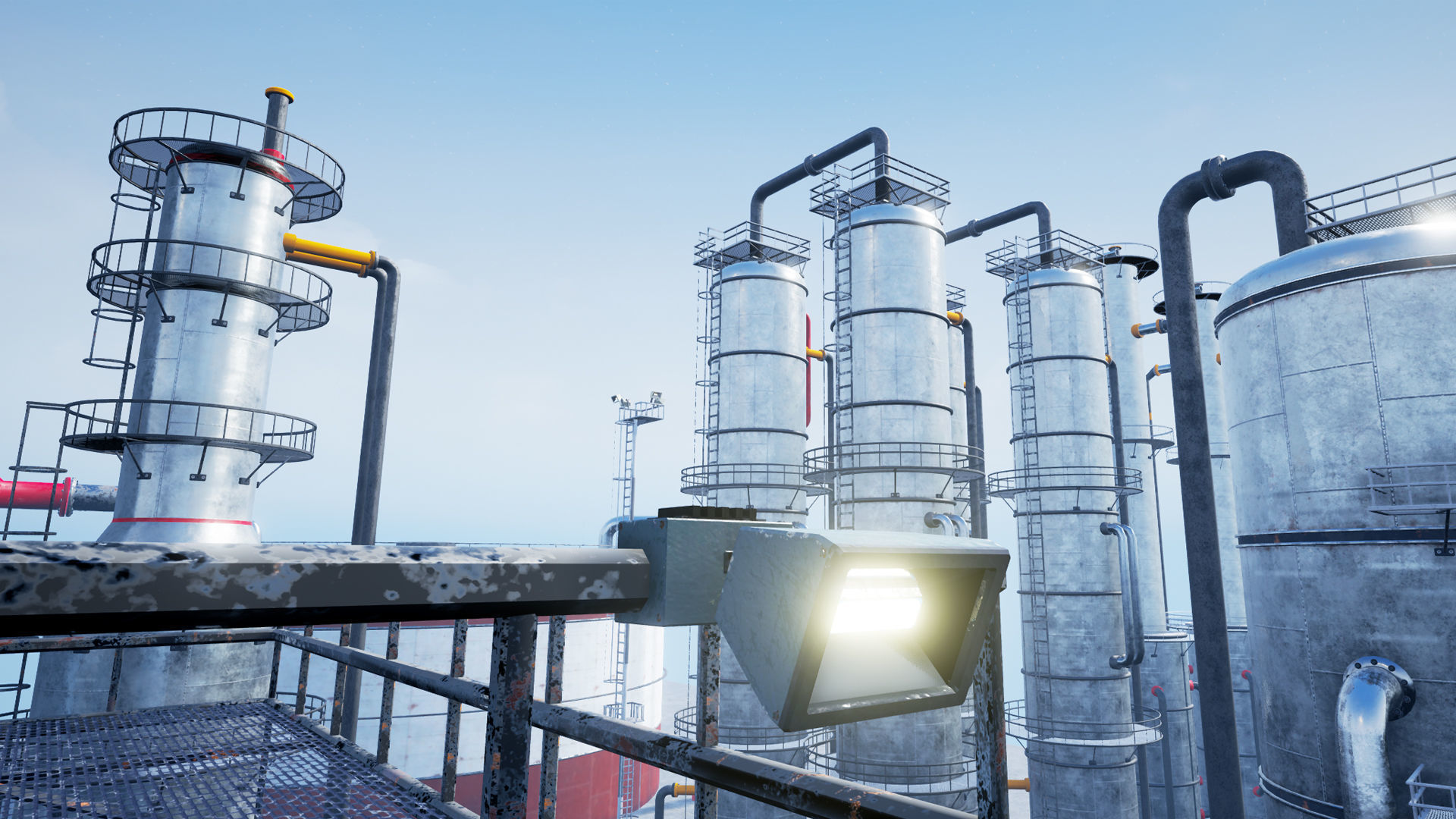 3D model Modular Oil Refinery pack VR / AR / low-poly | CGTrader