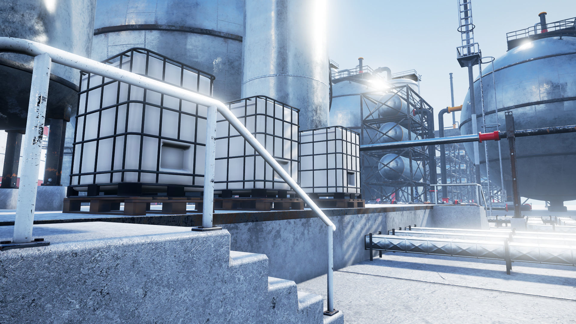 3D model Modular Oil Refinery pack VR / AR / low-poly | CGTrader