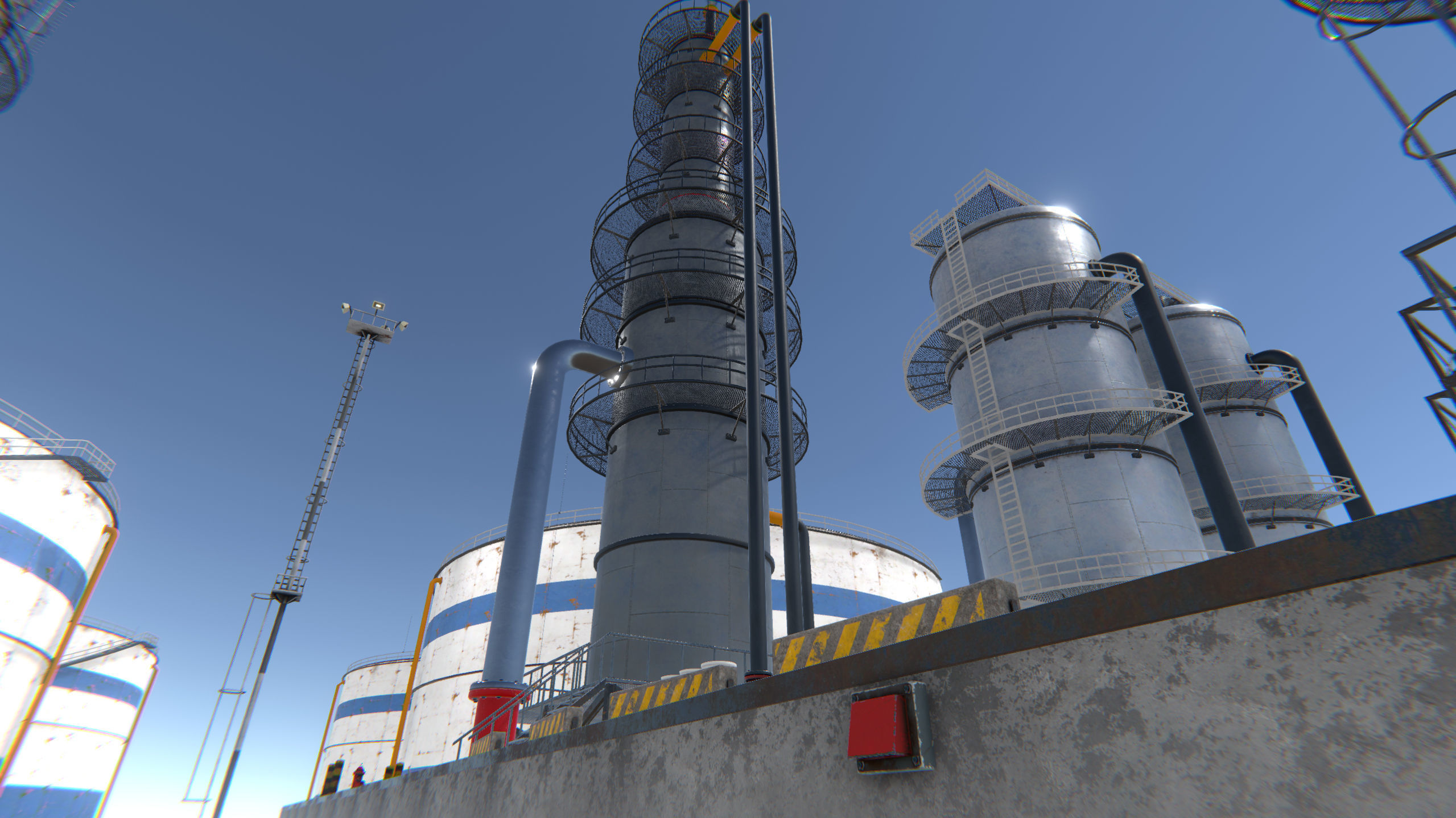 3D model Modular Oil Refinery pack VR / AR / low-poly | CGTrader