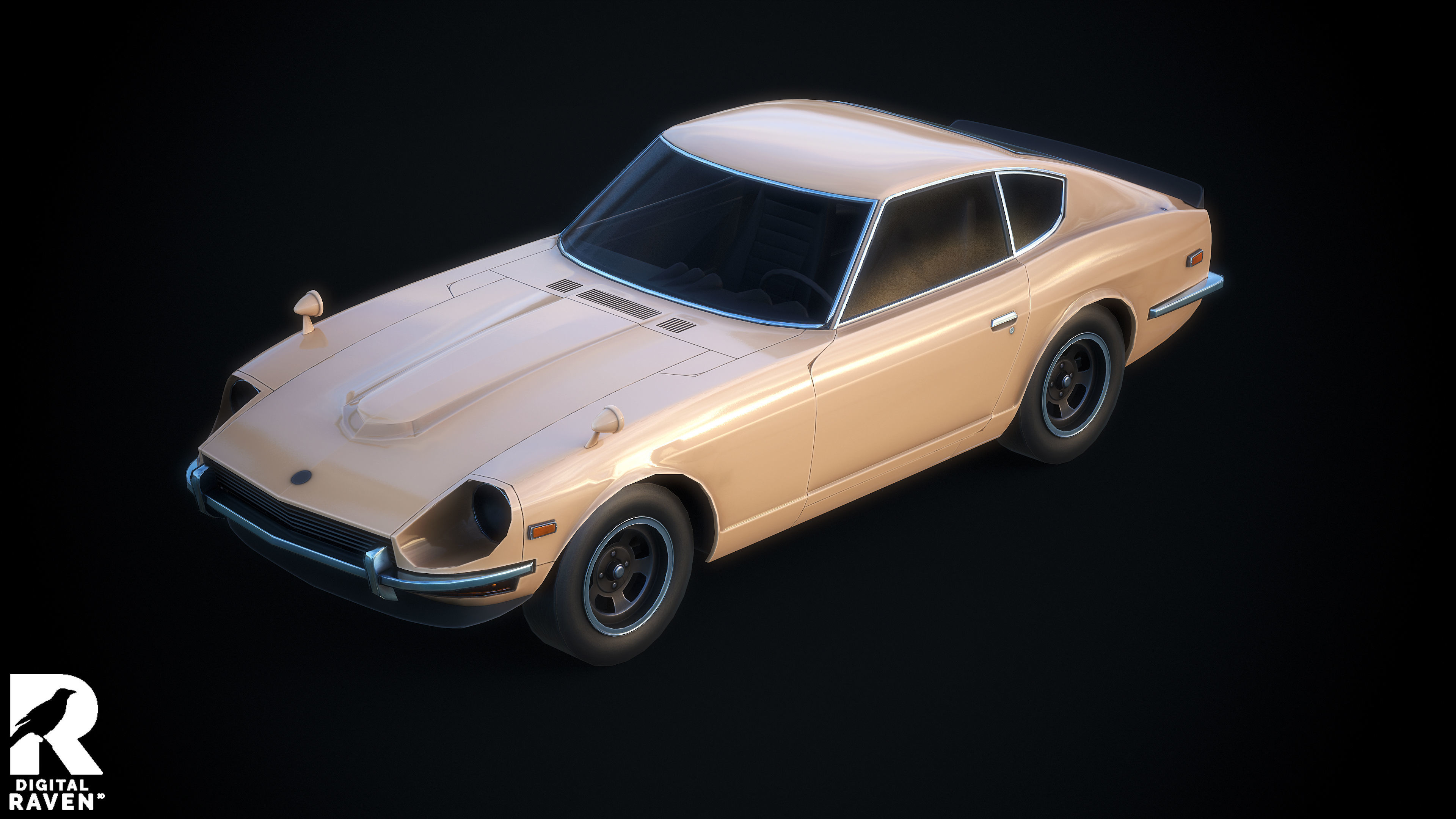 3D model Datsun 260Z Authentic Car Game Ready VR / AR / low-poly | CGTrader