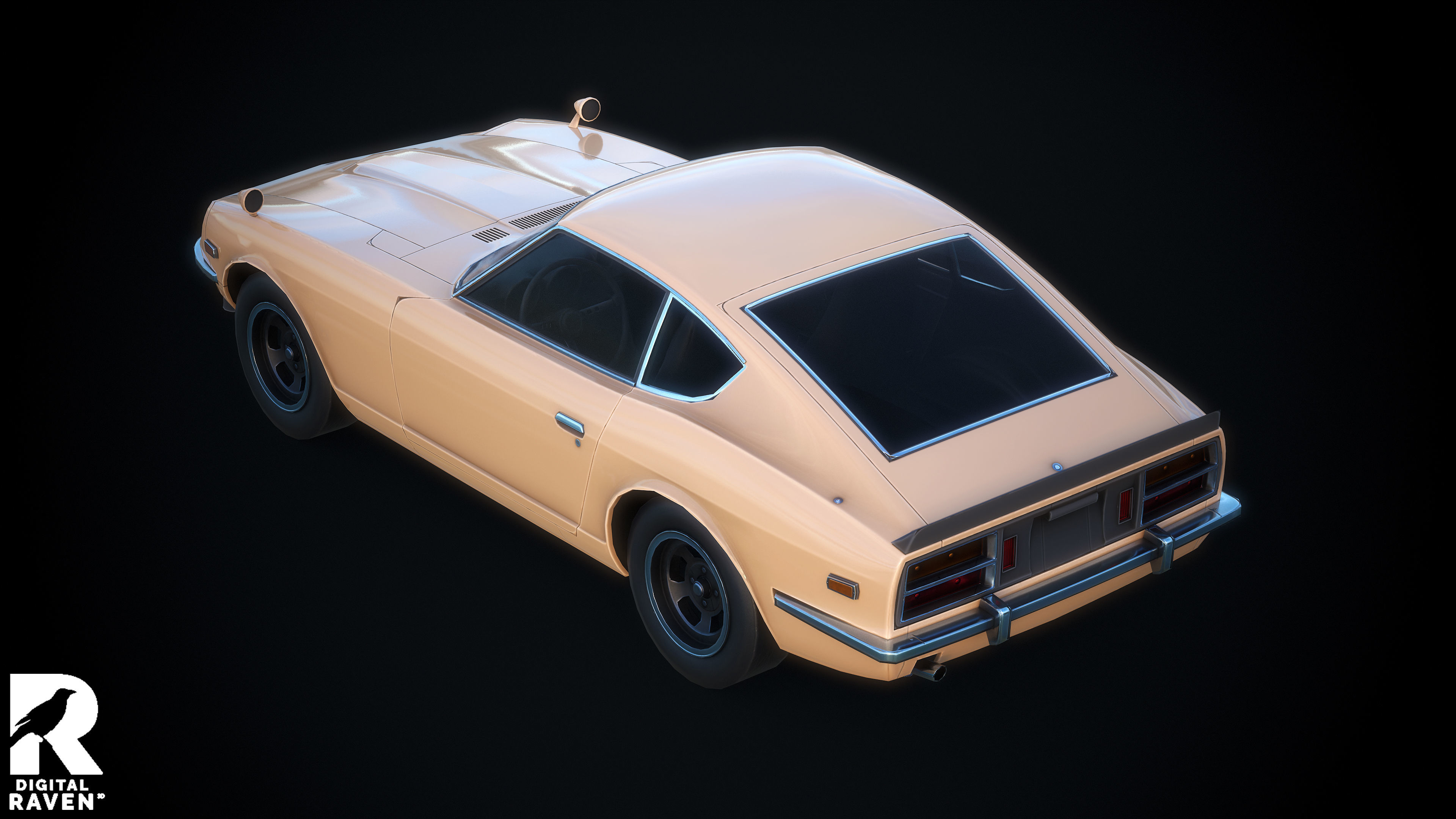 3D model Datsun 260Z Authentic Car Game Ready VR / AR / low-poly | CGTrader