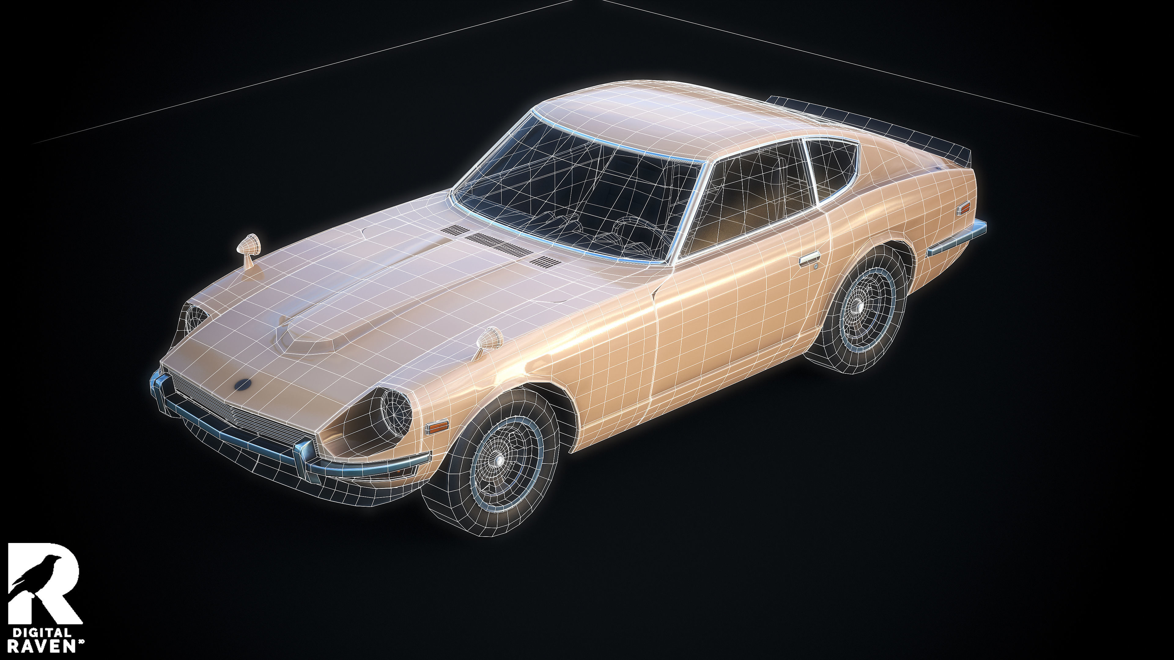 3D model Datsun 260Z Authentic Car Game Ready VR / AR / low-poly | CGTrader