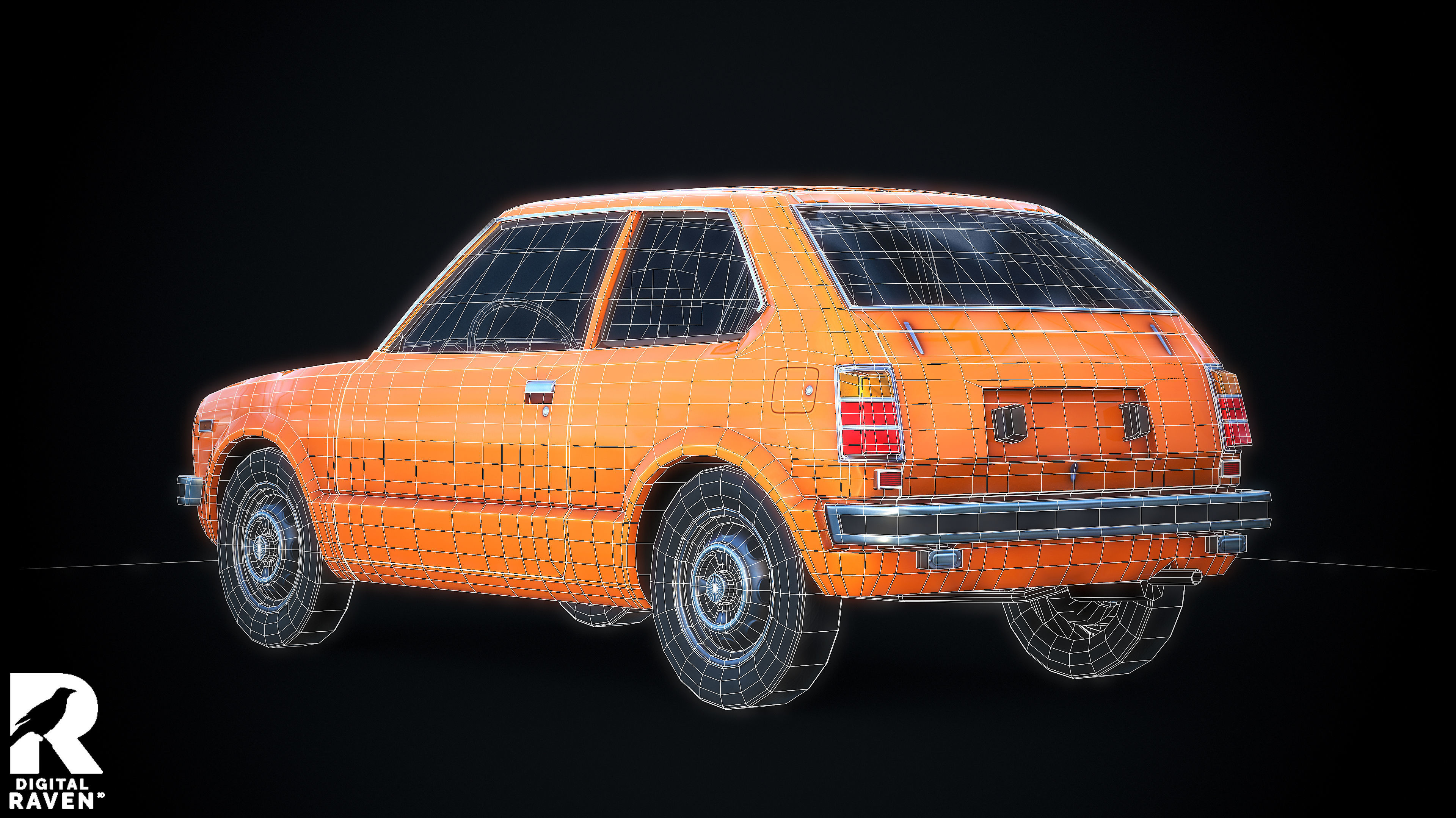 3D model Honda Civic 73 Authentic Car Game Ready VR / AR / low-poly ...