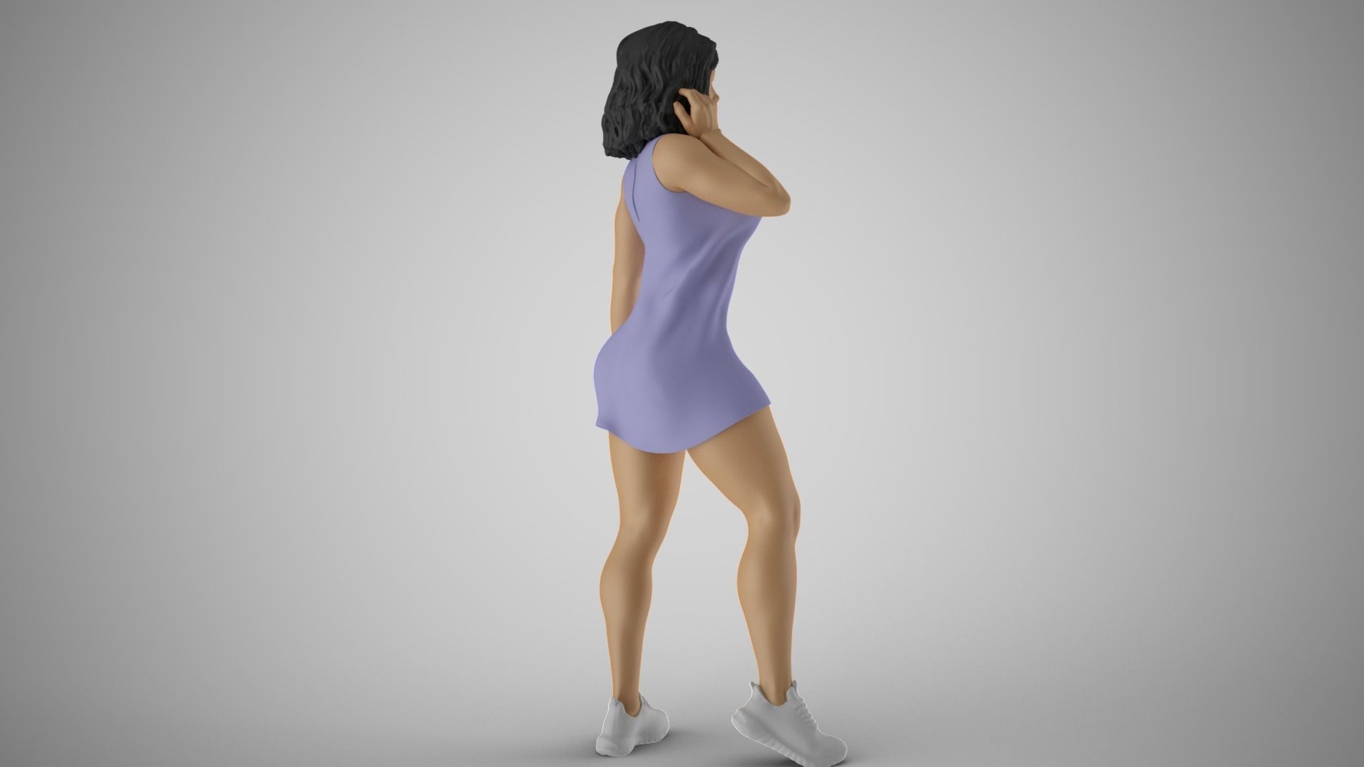 Easy Rich Girl 3D model 3D printable | CGTrader