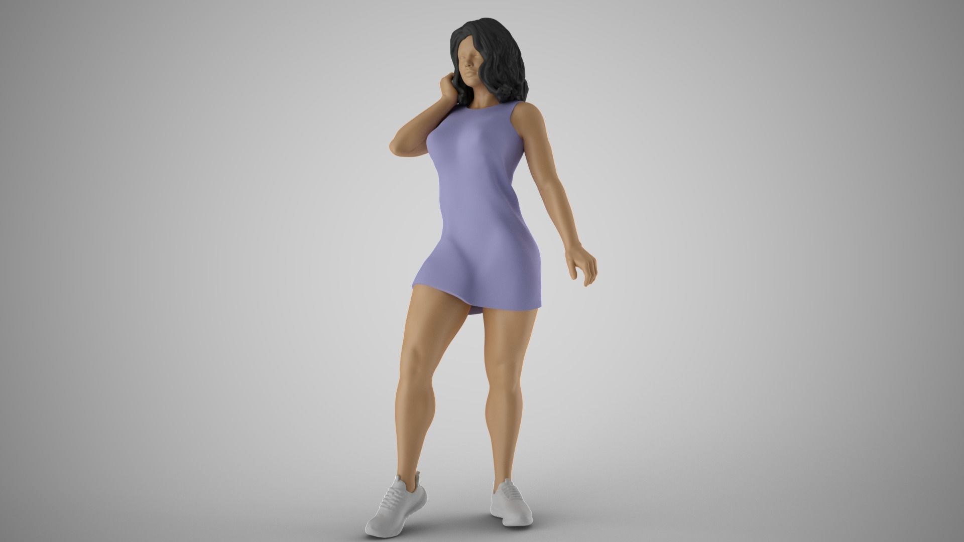 Easy Rich Girl 3D model 3D printable | CGTrader