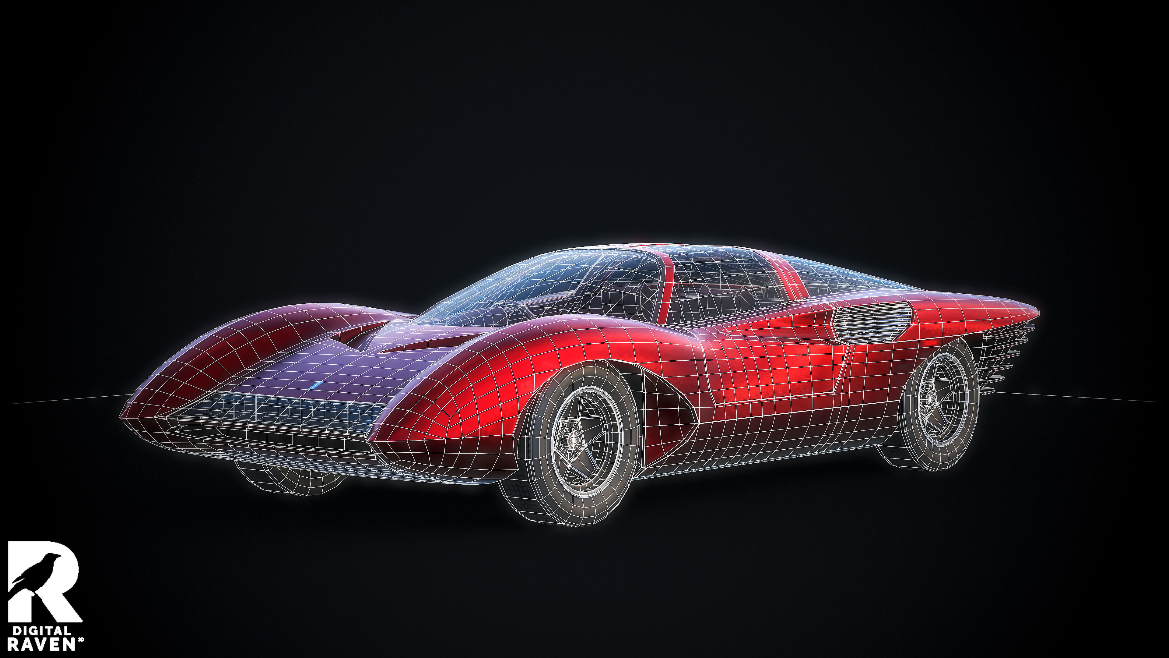 3D model Ferrari 250 P5 Authentic Car Game Ready VR / AR / low-poly ...