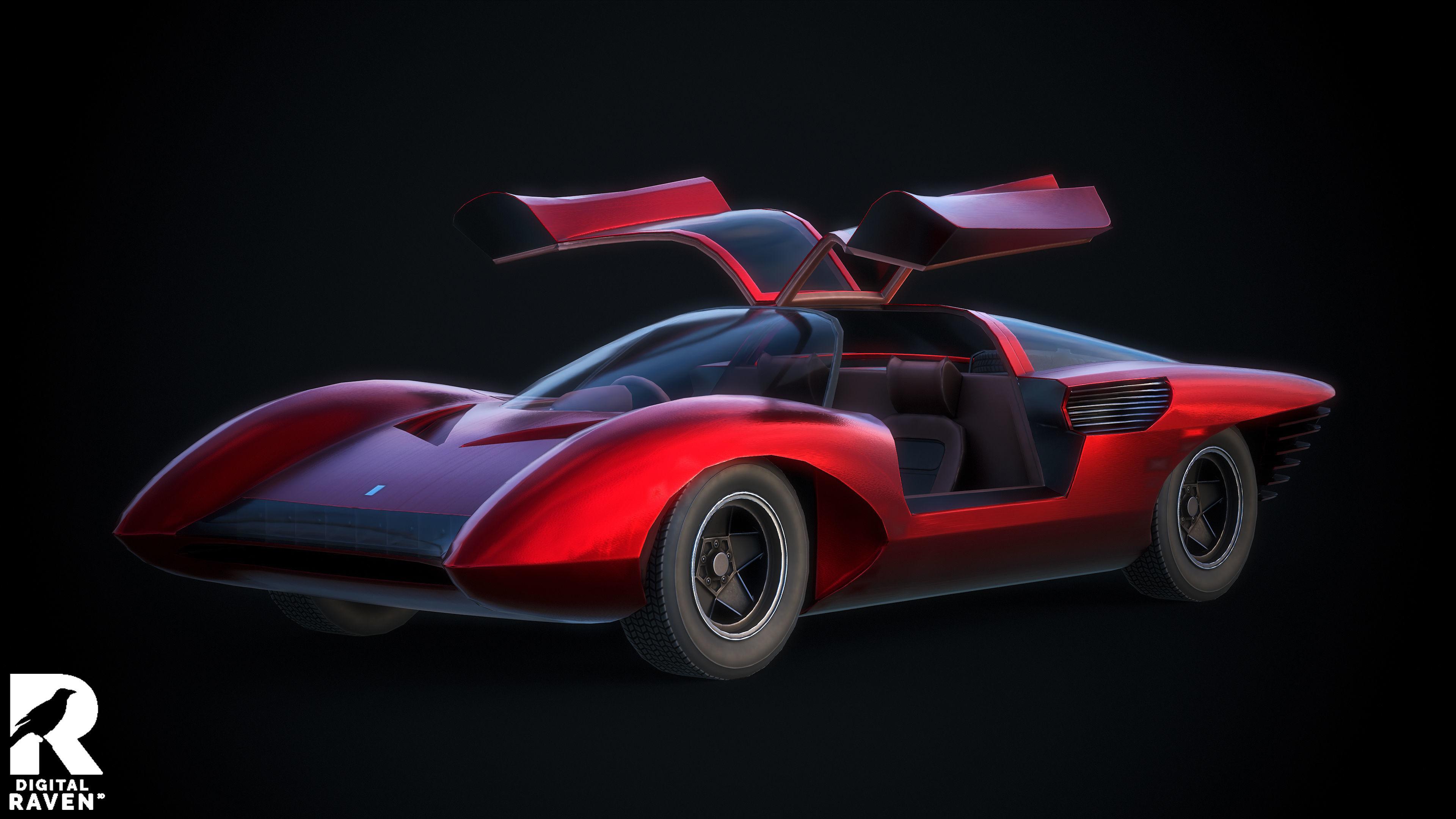 3D model Ferrari 250 P5 Authentic Car Game Ready VR / AR / low-poly ...