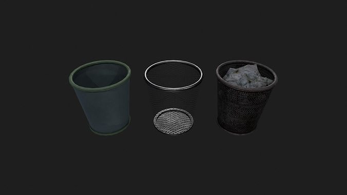 Trash Cans free VR / AR / low-poly 3D model | CGTrader