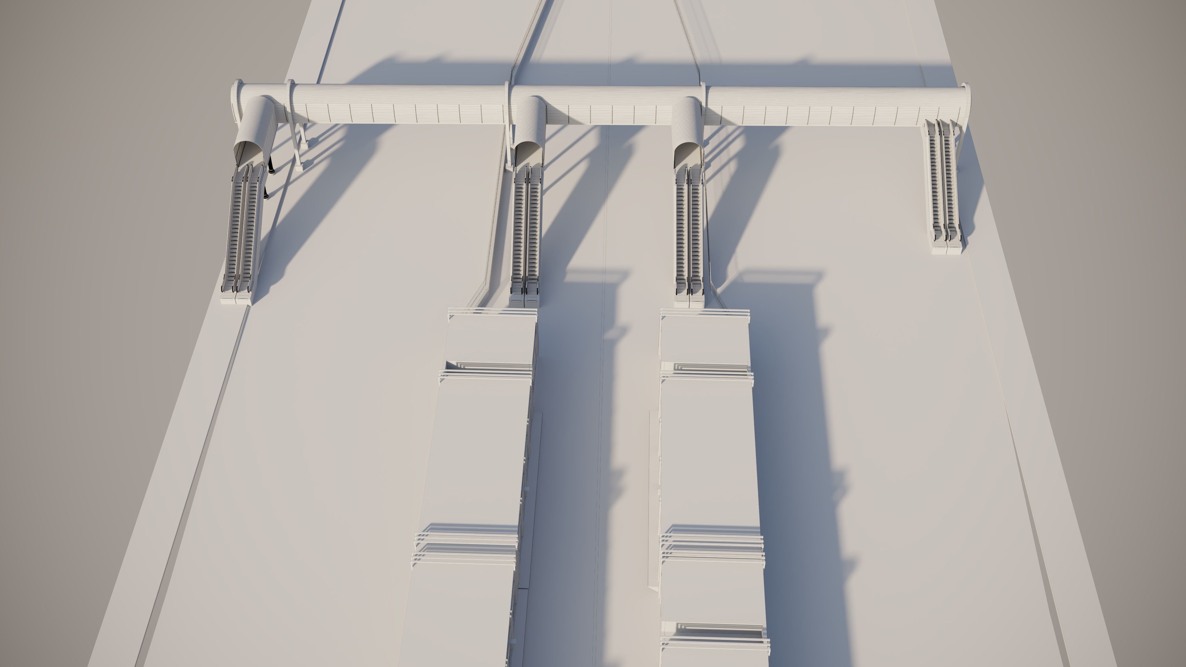 3D model METRO BRIDGE STATION VR / AR / low-poly | CGTrader