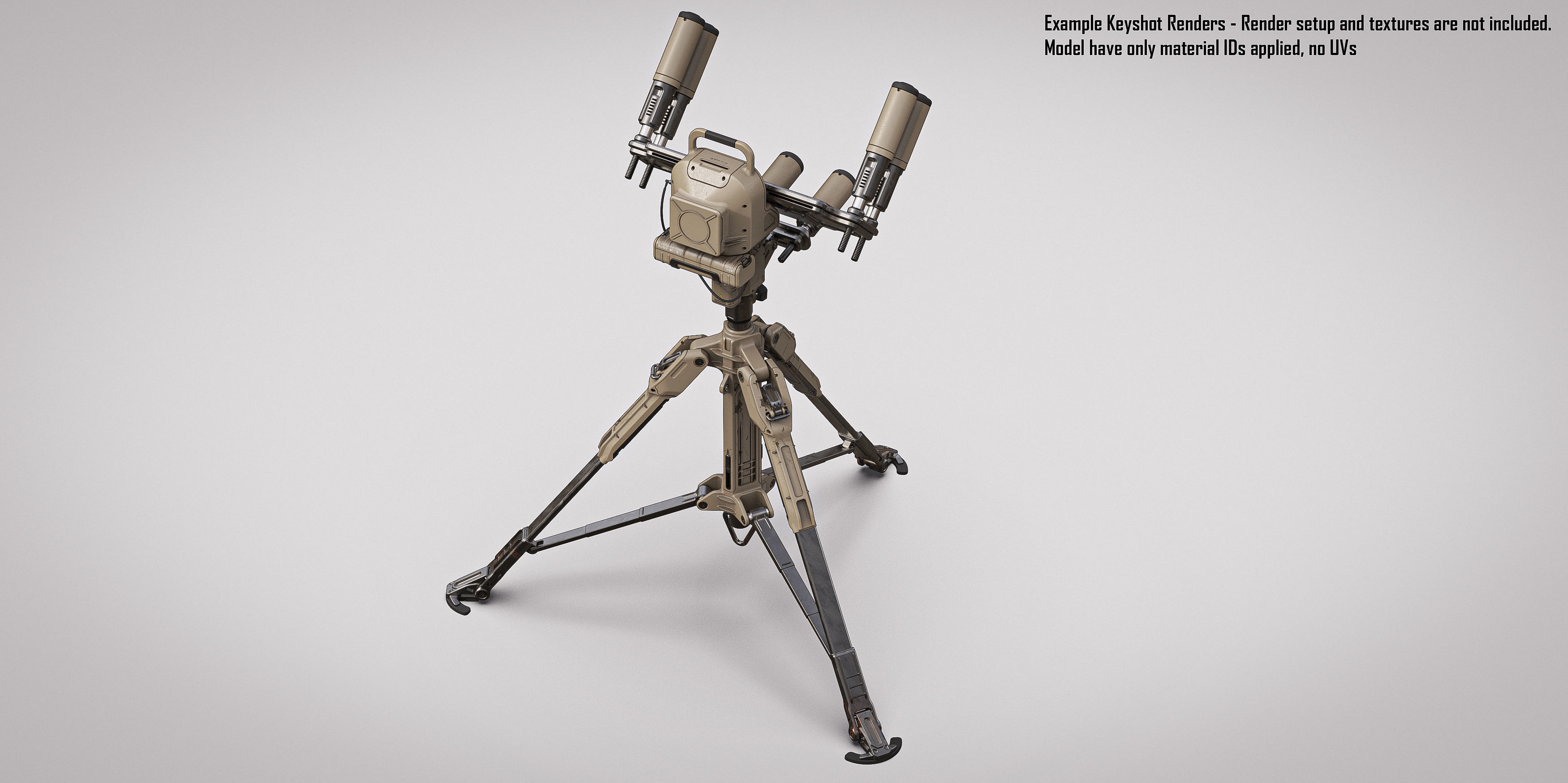 Portable Defense System 3D model | CGTrader