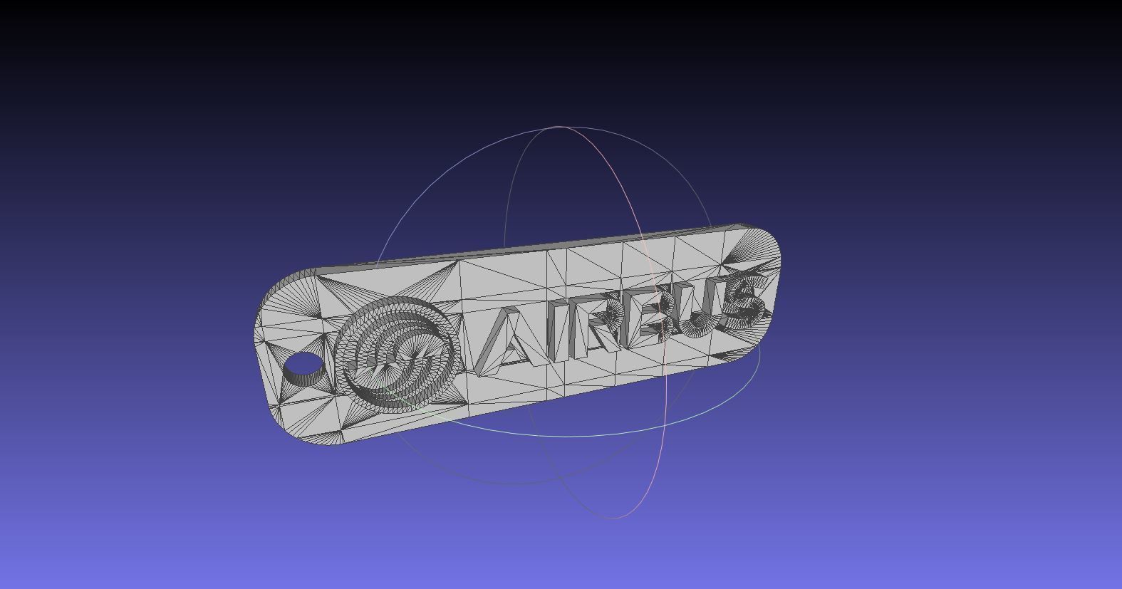 AIRBUS Keychain 3D model 3D printable | CGTrader