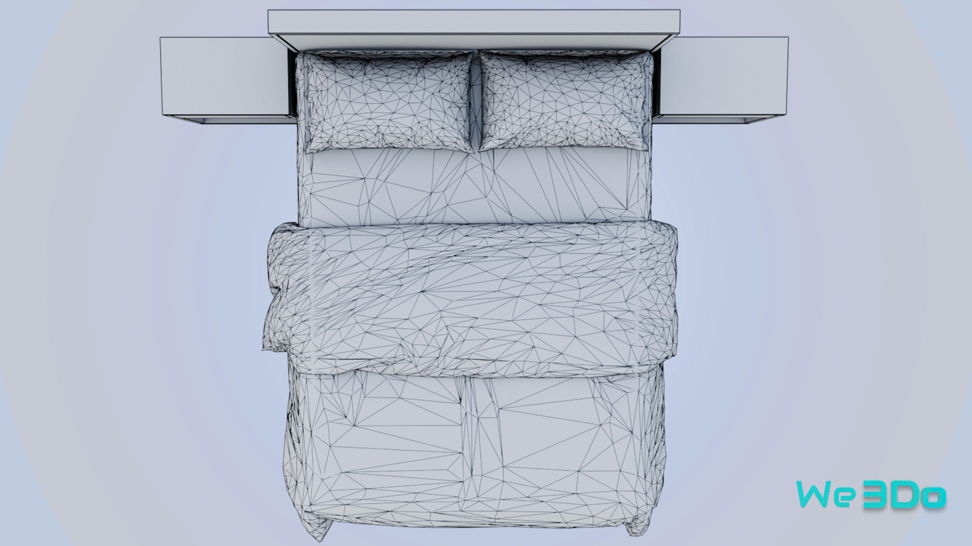 3D model Bed - Simple Comfort VR / AR / low-poly | CGTrader