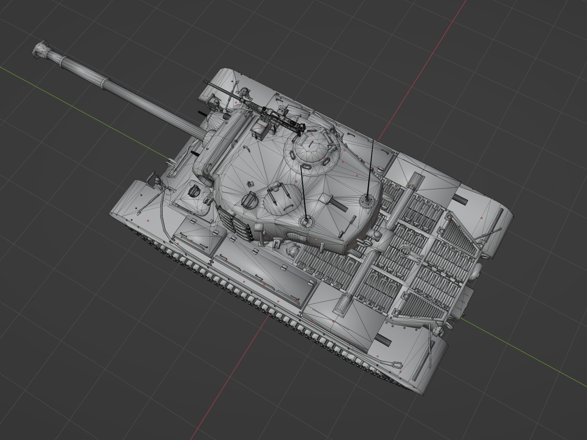 3D model M46 Patton VR / AR / low-poly | CGTrader