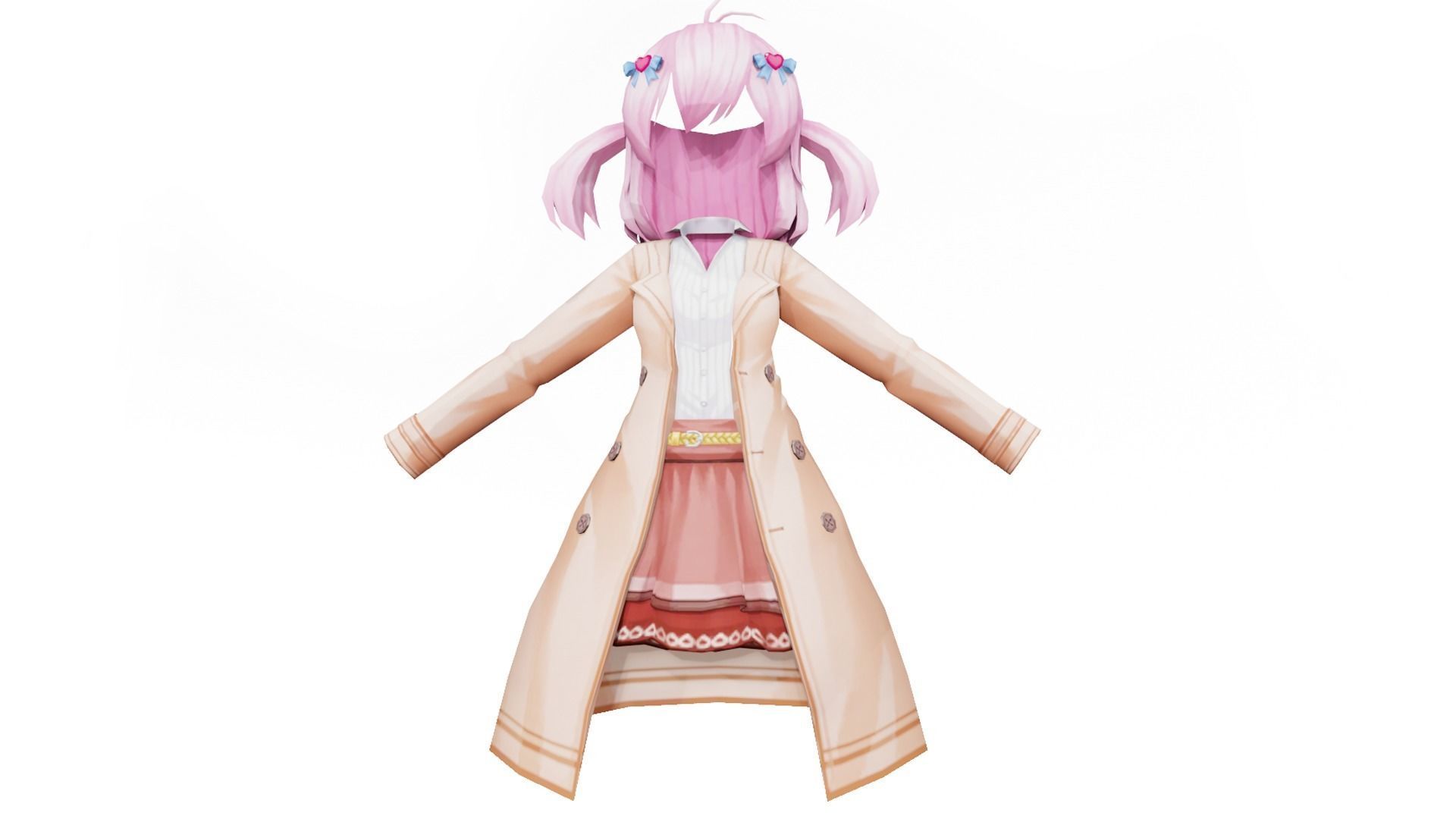 3D model Stylized Female Anime Dresses and Clothing VR / AR / low-poly | CGTrader