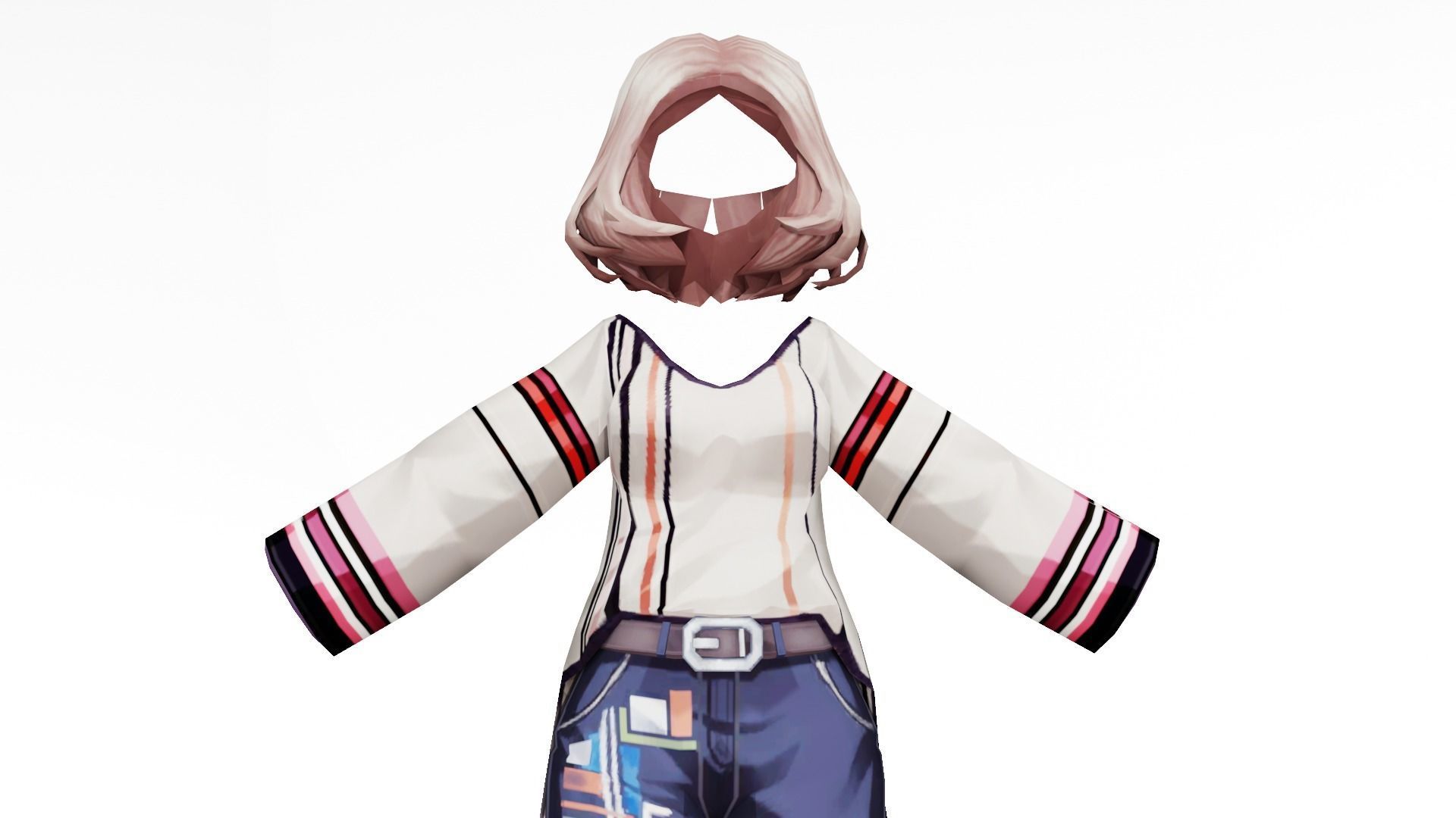 3D model Stylized Female Anime Dresses and Clothing VR / AR / low-poly | CGTrader