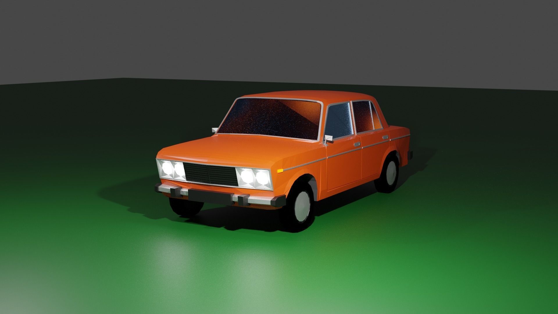 Car lada 2106 USSR Russia LOW POLY 3D model | CGTrader