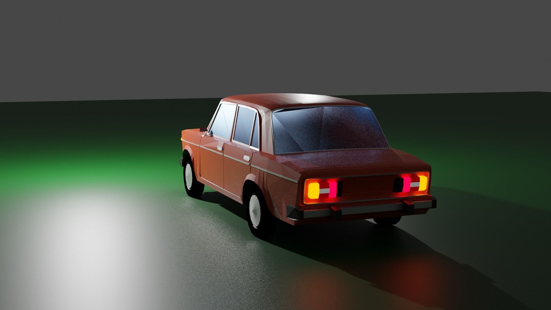 Car lada 2106 USSR Russia LOW POLY 3D model | CGTrader