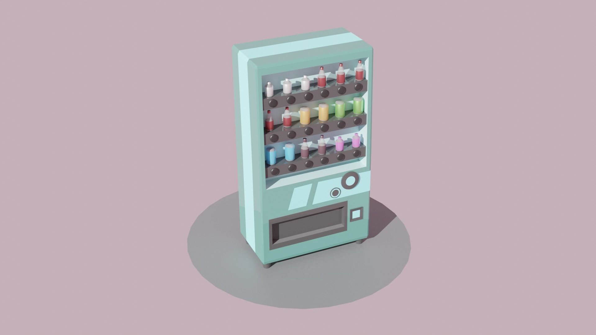 Cute Vending Machine 3D model | CGTrader