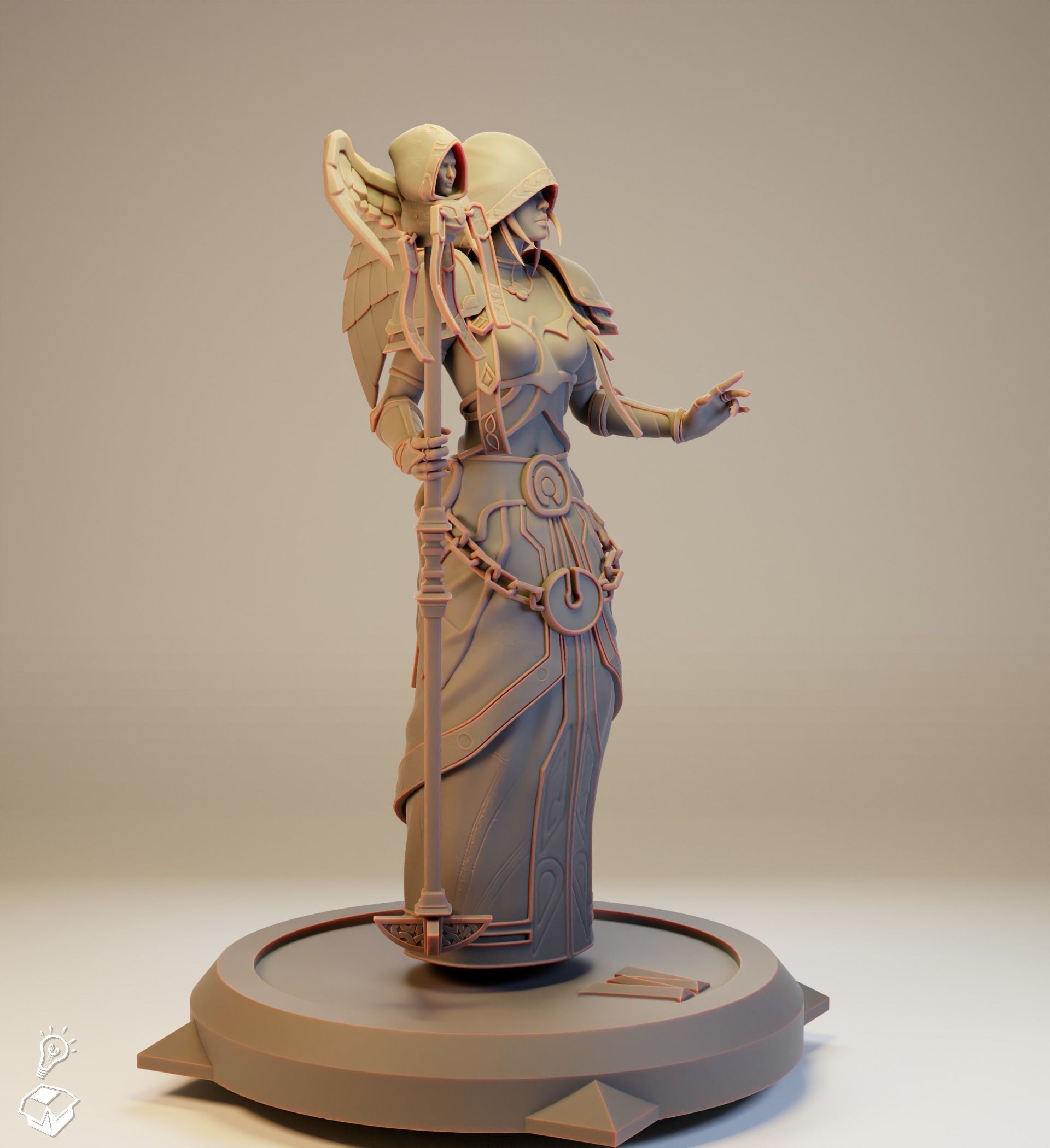 Avatar Raiment Priest - World of Warcraft 3D model 3D printable | CGTrader
