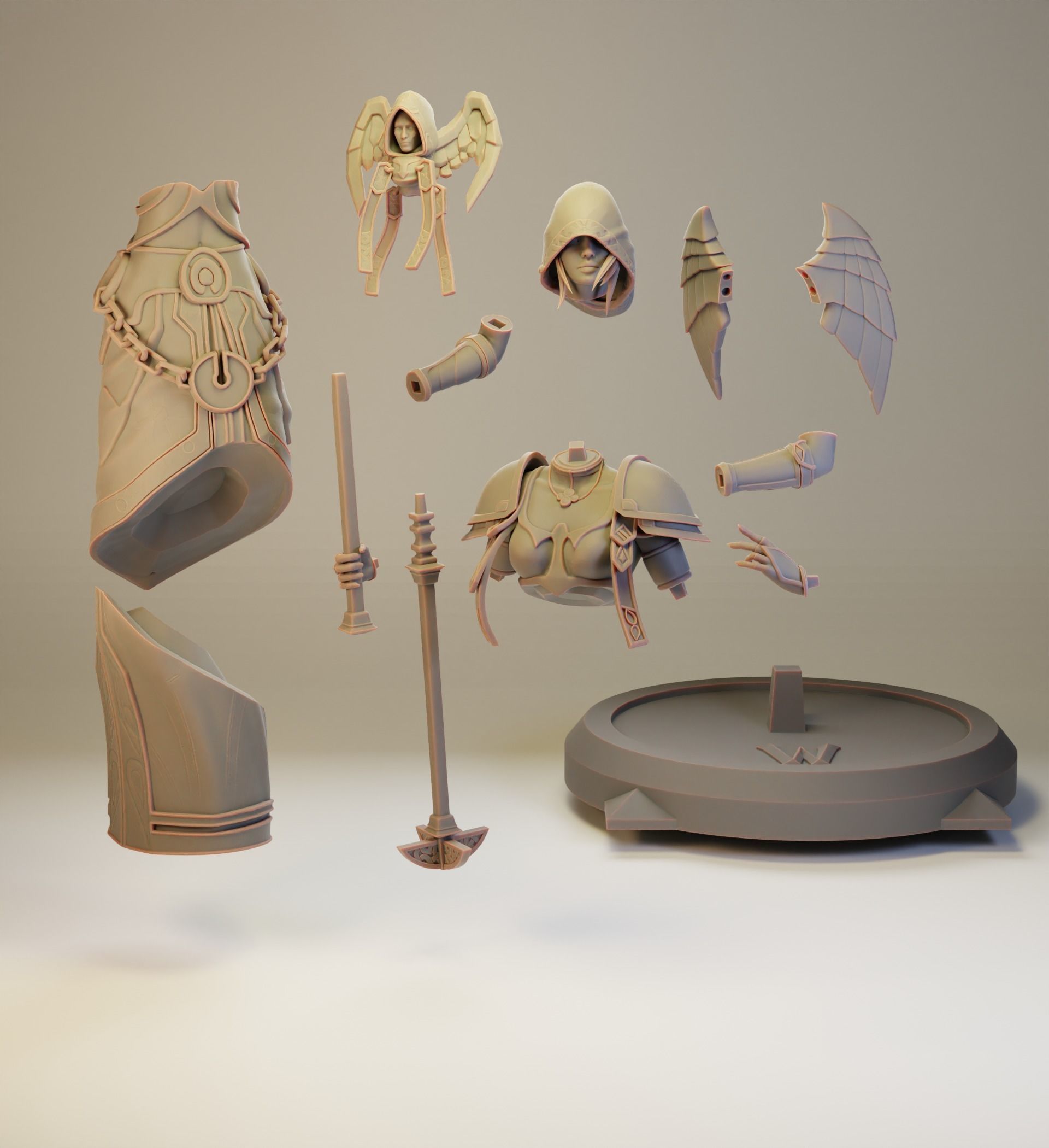 Avatar Raiment Priest - World of Warcraft 3D model 3D printable | CGTrader