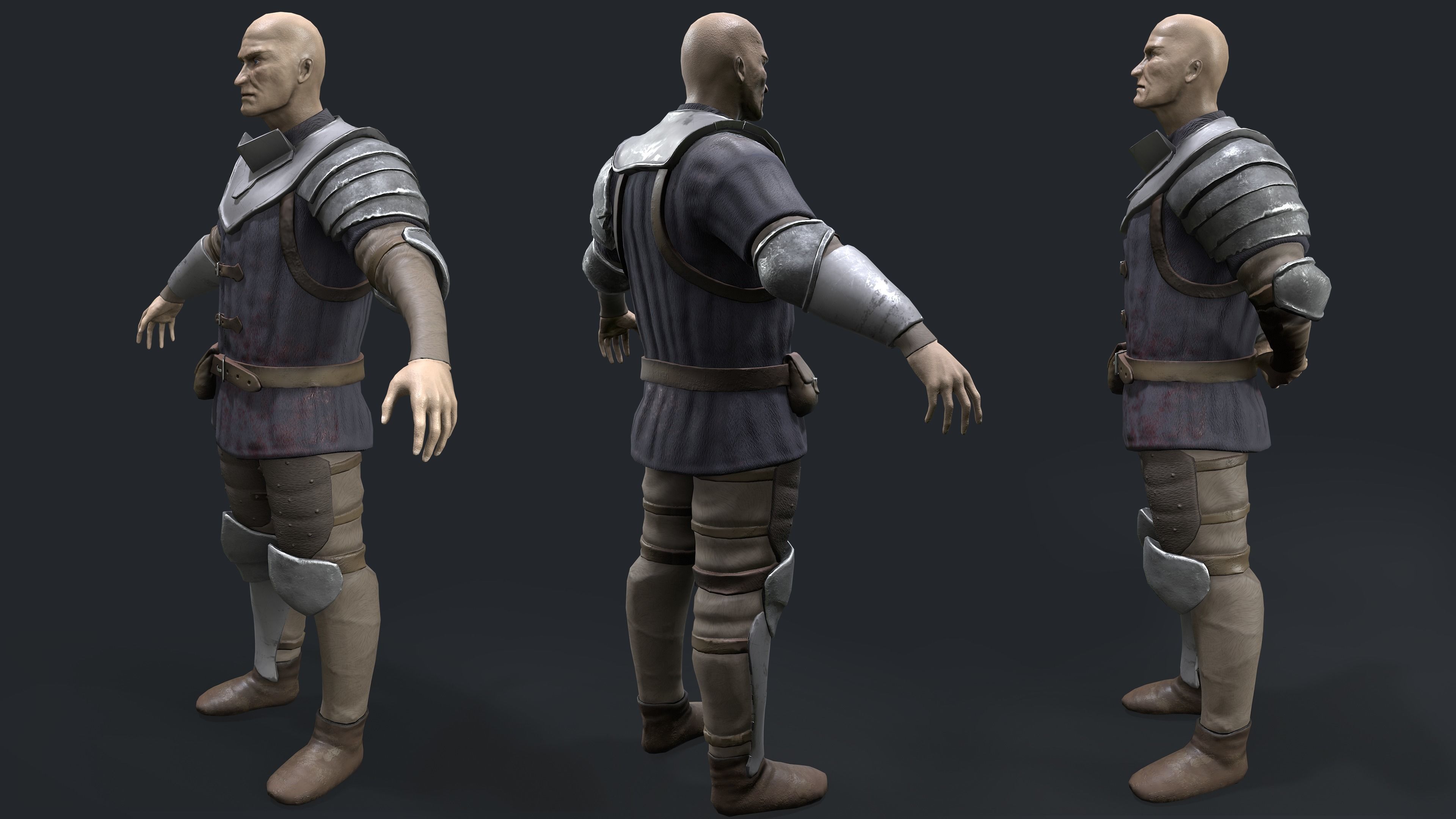 3D model Castle guard VR / AR / low-poly | CGTrader