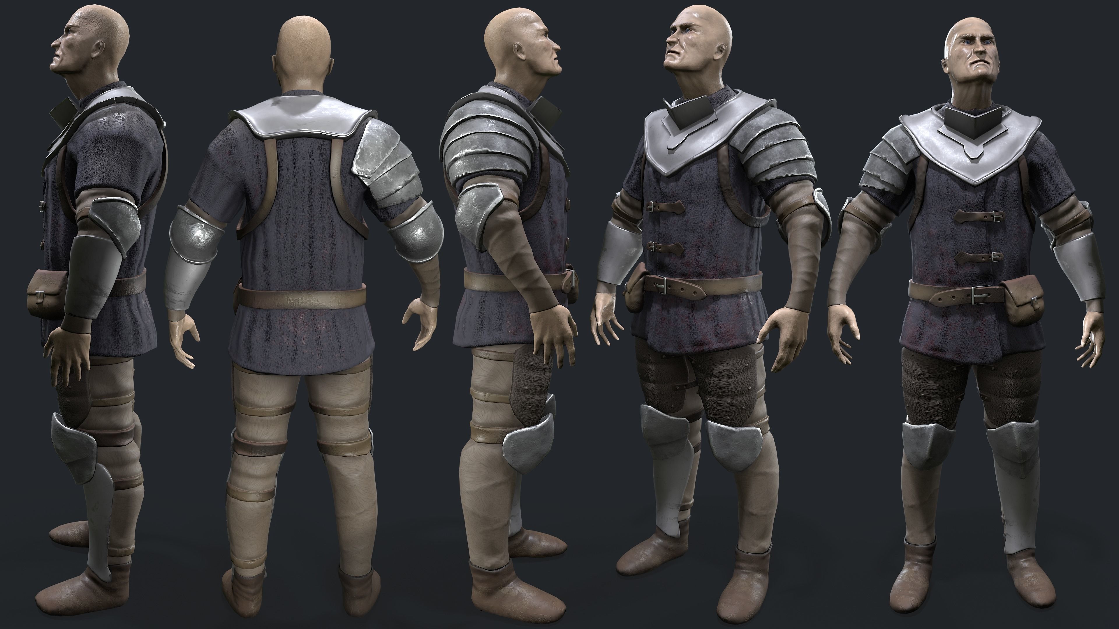 3D model Castle guard VR / AR / low-poly | CGTrader