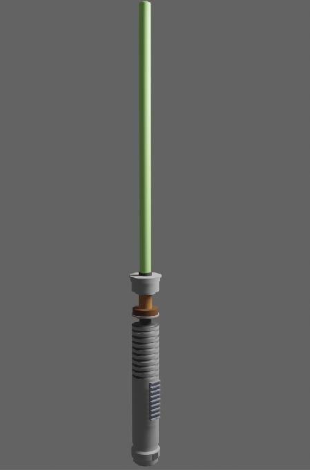 Light Textured Lightsaber 3D model | CGTrader
