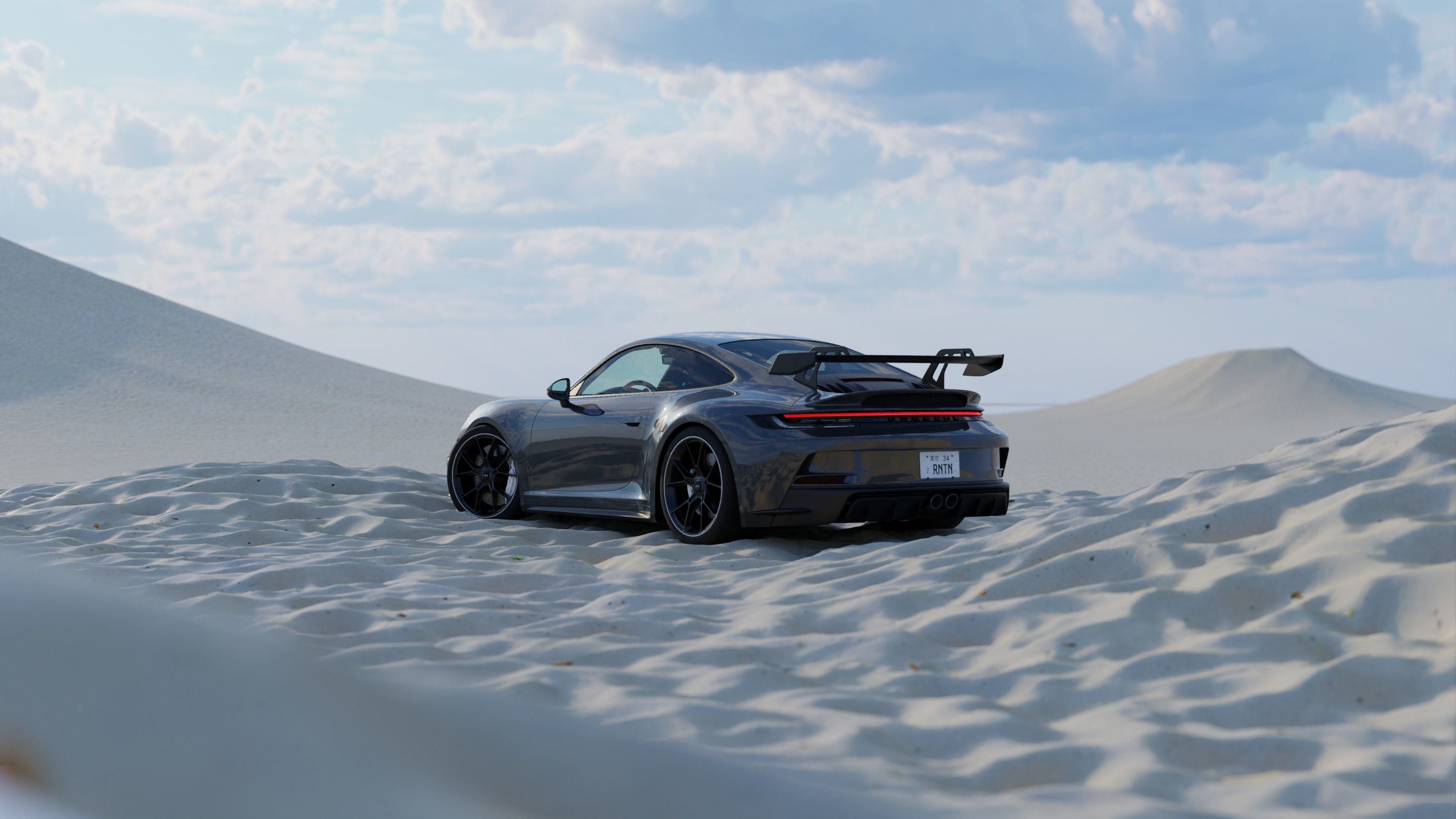 Automotive Render Scene 3D Blender File Textured 3D model | CGTrader