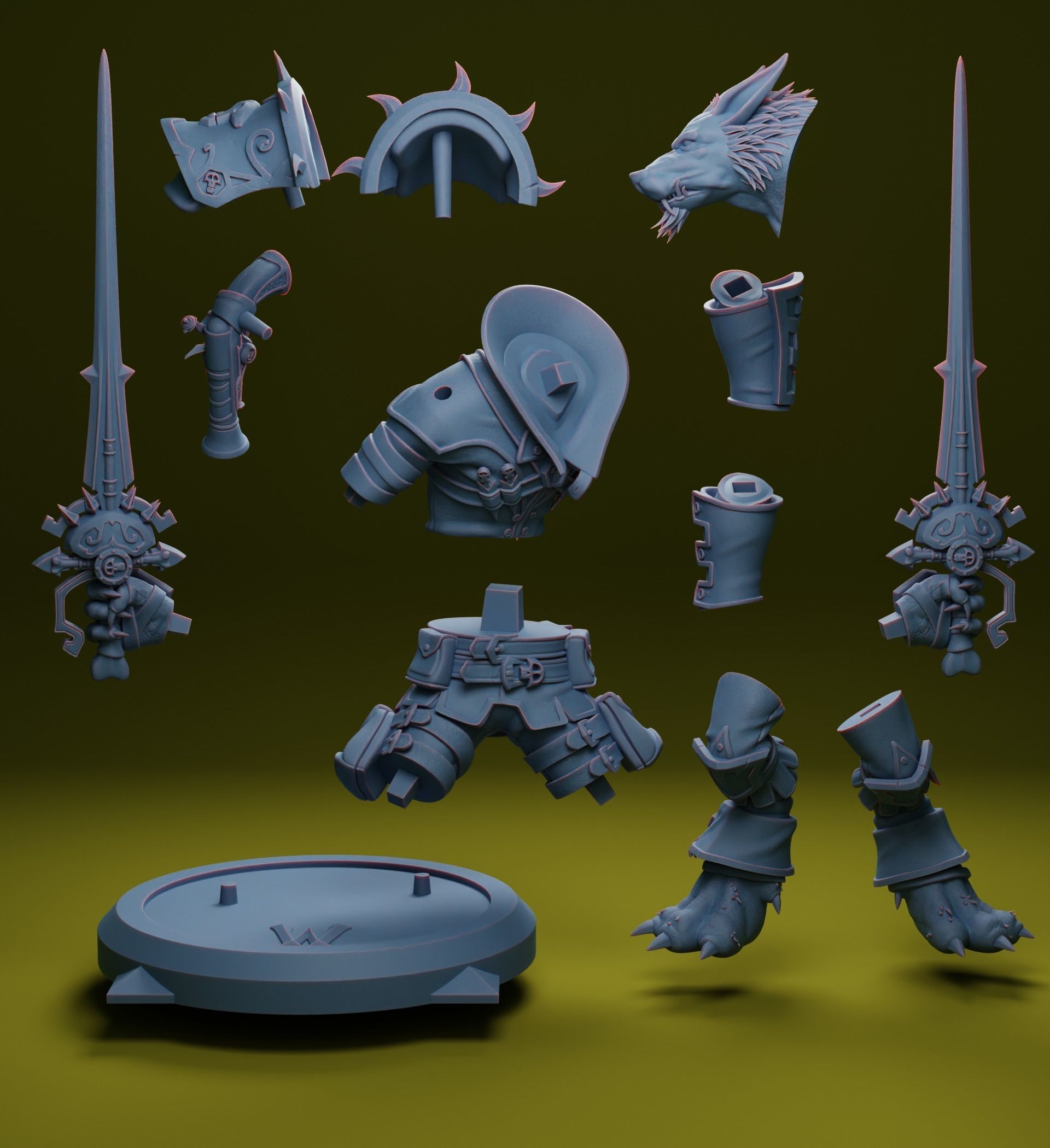 Worgen Rogue - World of Warcraft - Tier 21 3D model 3D printable | CGTrader