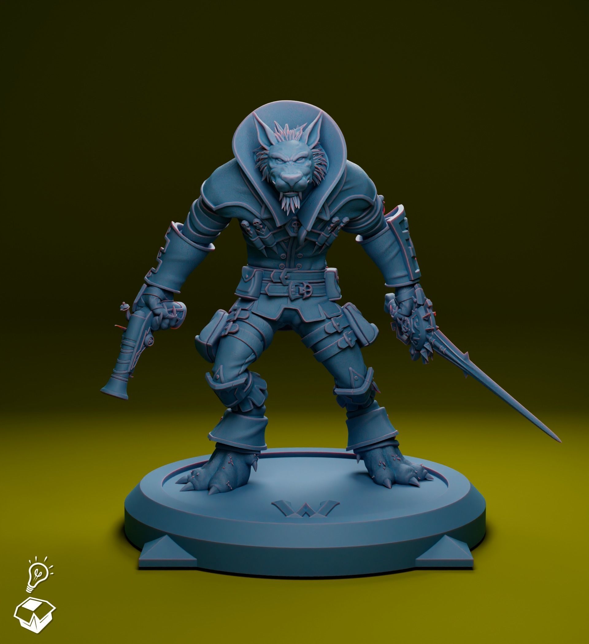 Worgen Rogue - World of Warcraft - Tier 21 3D model 3D printable | CGTrader