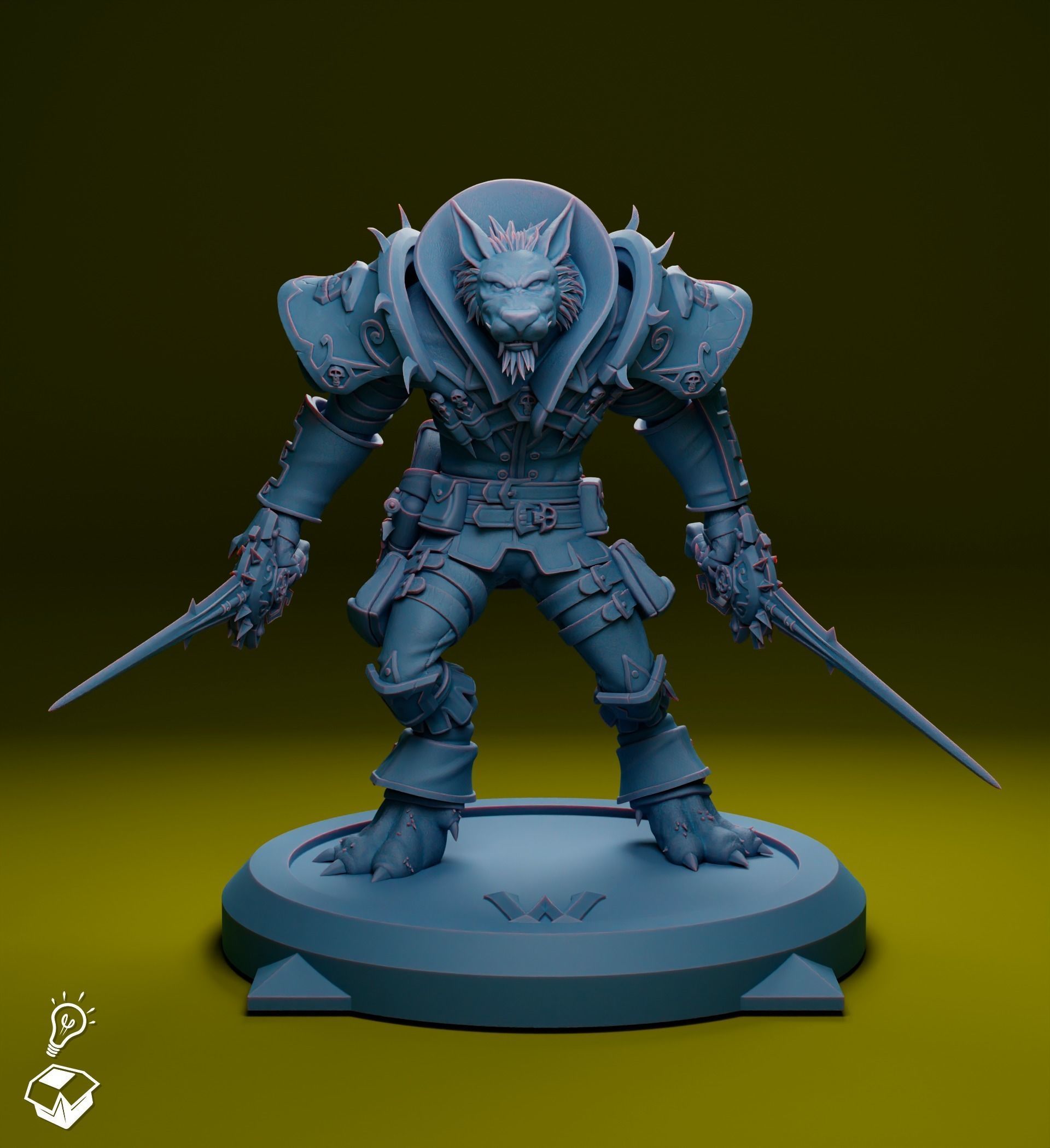 Worgen Rogue - World of Warcraft - Tier 21 3D model 3D printable | CGTrader