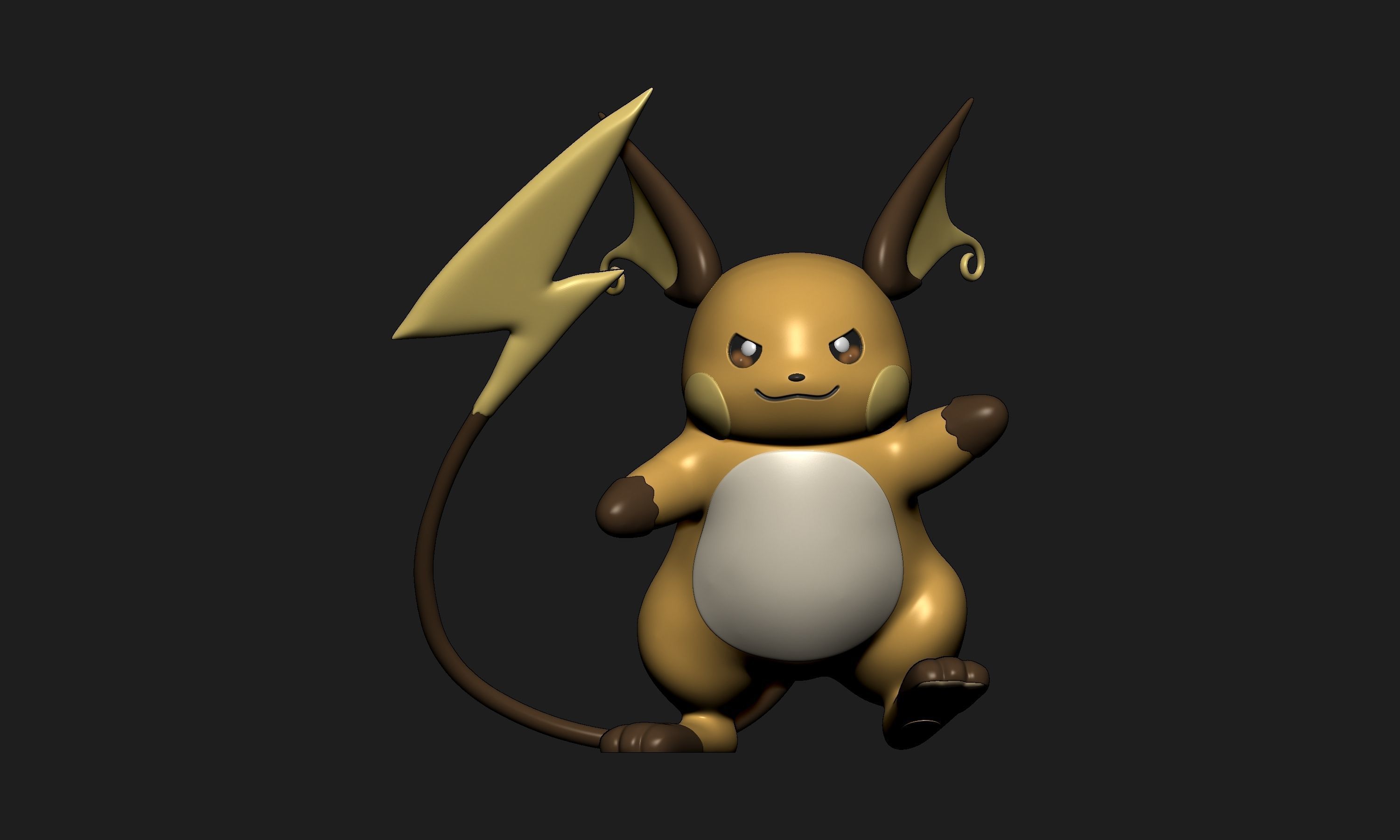 Pokemon - Raichu with 2 poses 3D model 3D printable | CGTrader