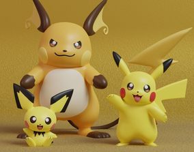 Raichu 3D Models | CGTrader