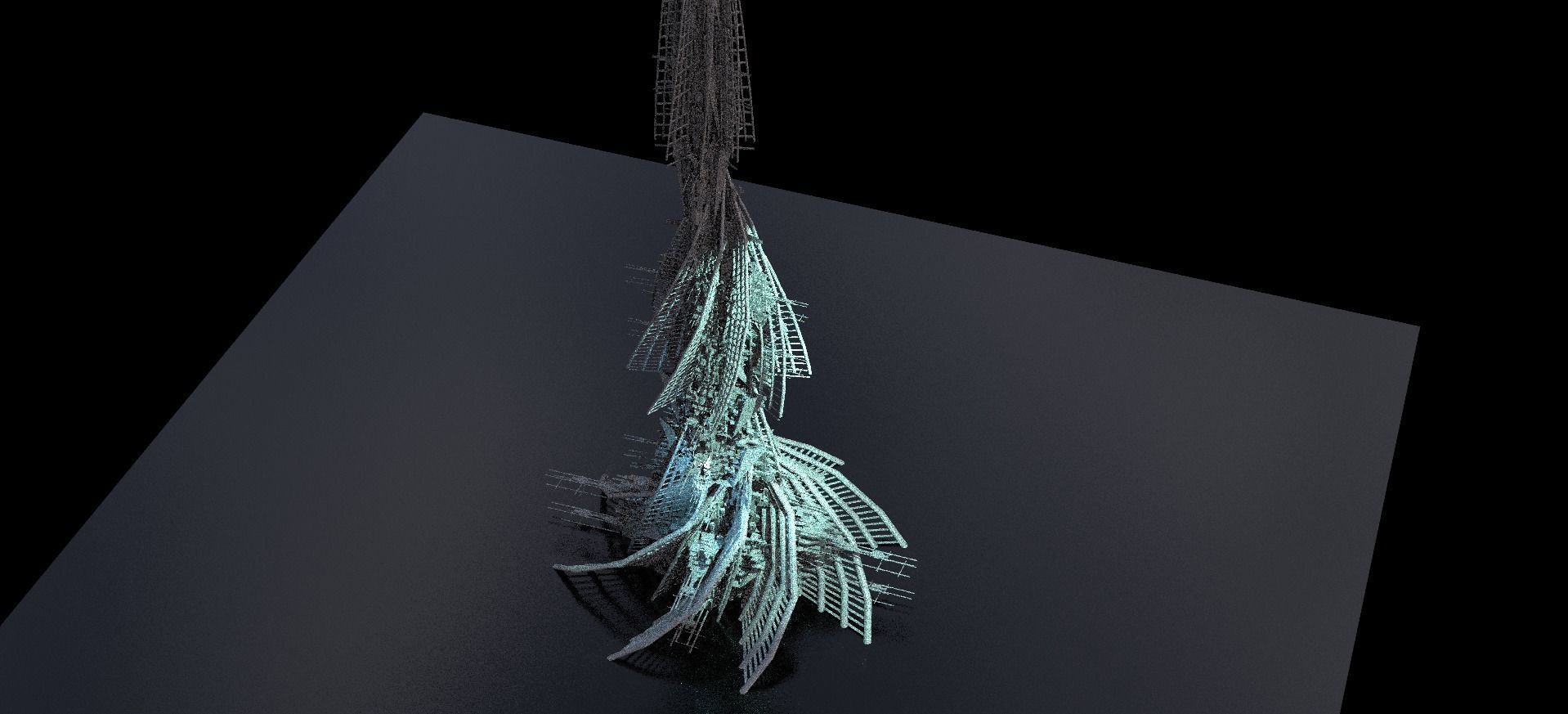 Alien City Tree Tower 2 3D model | CGTrader