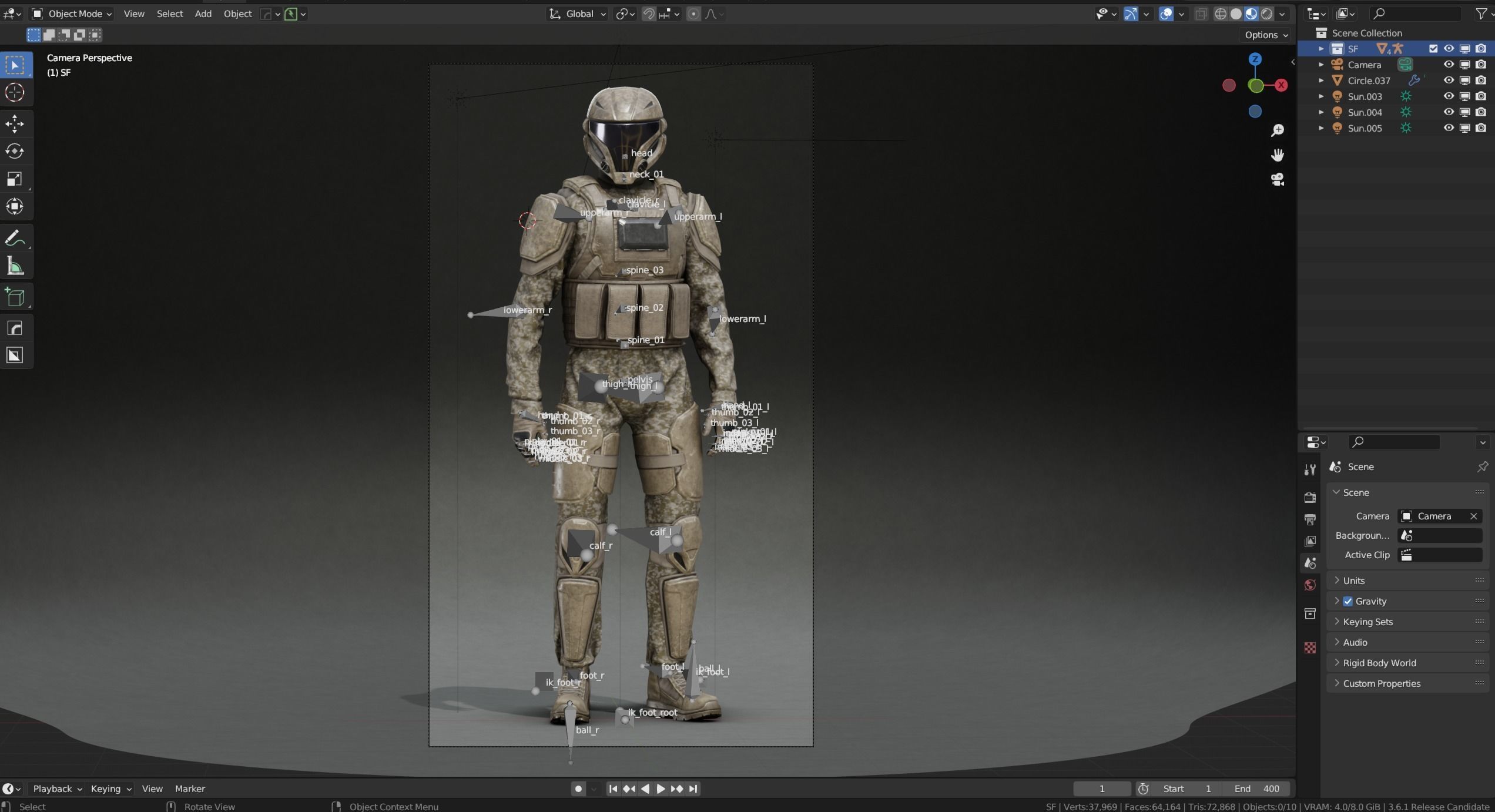 3D model Special Forces Military Soldier - UE4 Skeleton VR / AR / low ...