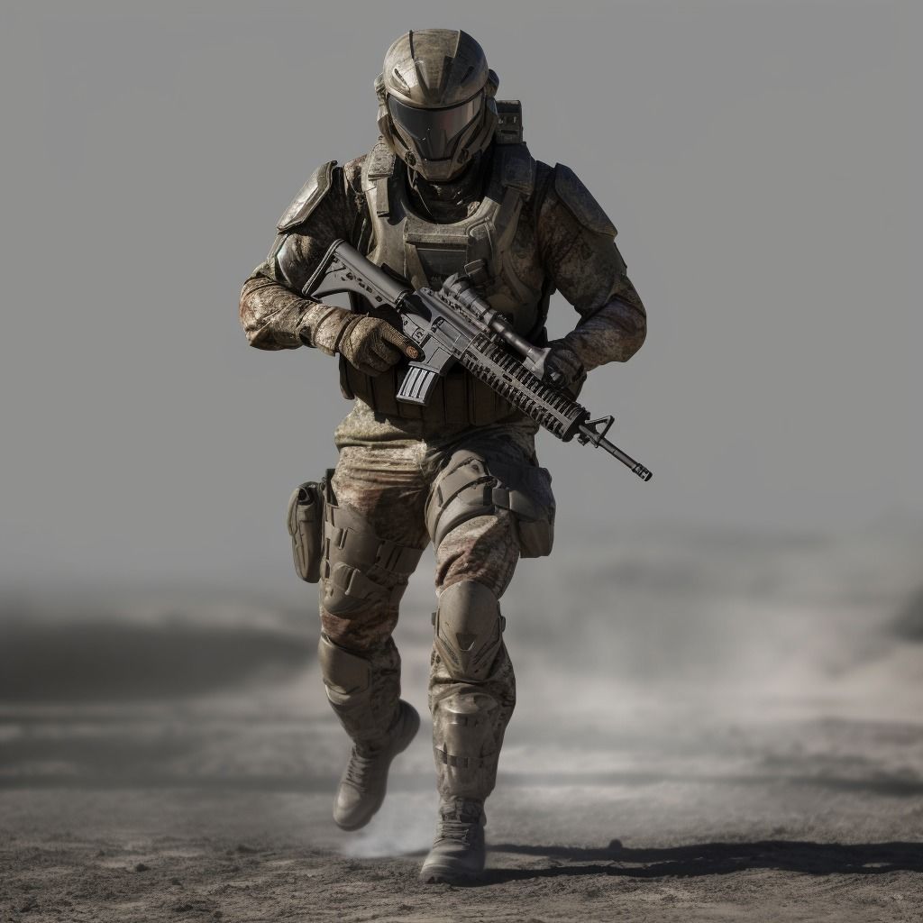 3D model Special Forces Military Soldier - UE4 Skeleton VR / AR / low ...