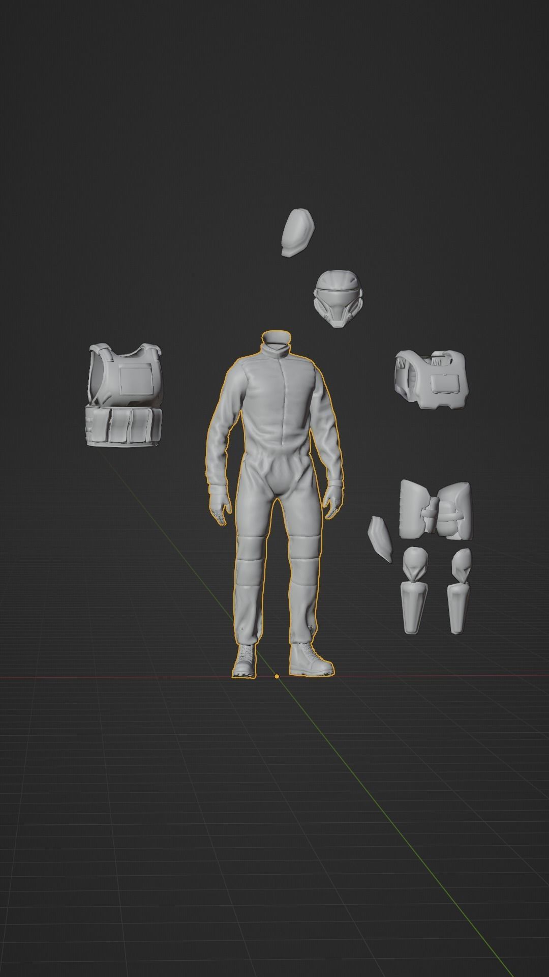 3D model Special Forces Military Soldier - UE4 Skeleton VR / AR / low ...