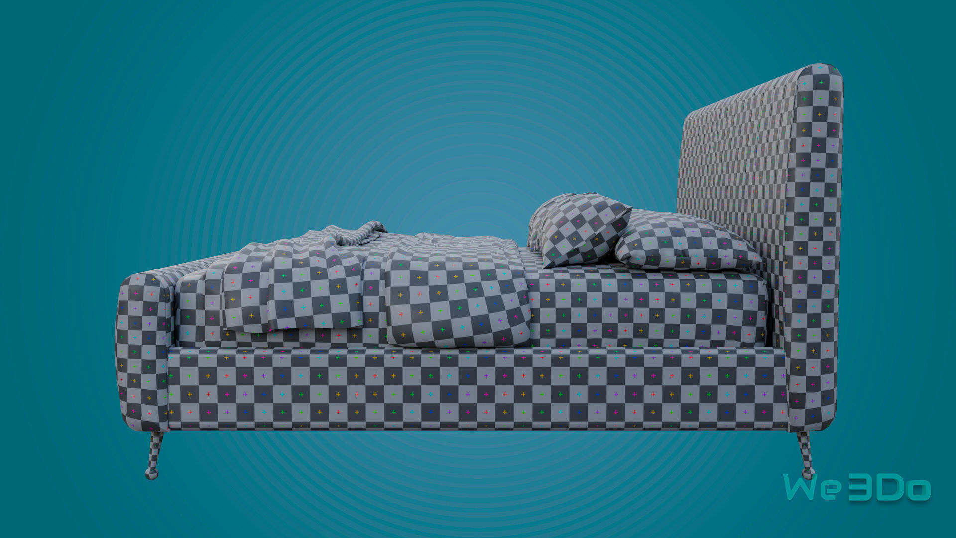 3D Model Collection Modern Beds Pack - Low Poly VR / AR / low-poly ...