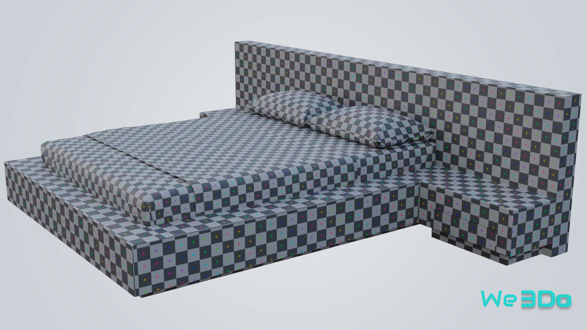 3D Model Collection Modern Beds Pack - Low Poly VR / AR / low-poly ...