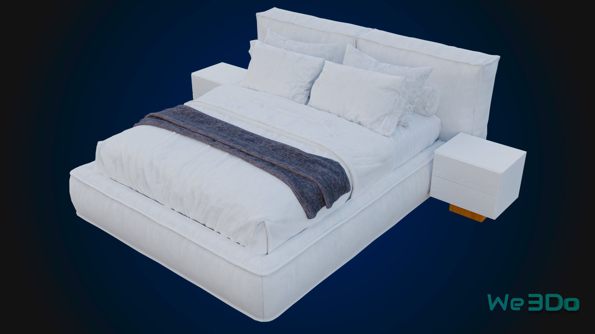 3D Model Collection Modern Beds Pack - Low Poly VR / AR / low-poly ...