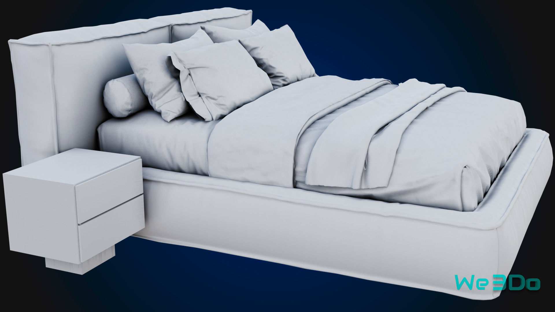 3D Model Collection Modern Beds Pack - Low Poly VR / AR / low-poly ...