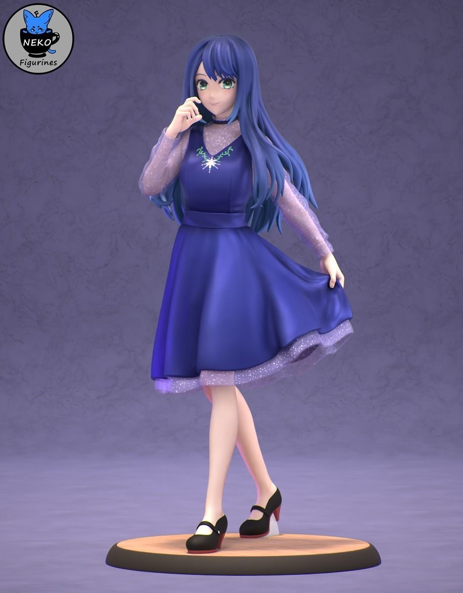 Akane Kurokawa - OSHI NO KO Anime Figurine STL 3DPrinting 3D model 3D ...